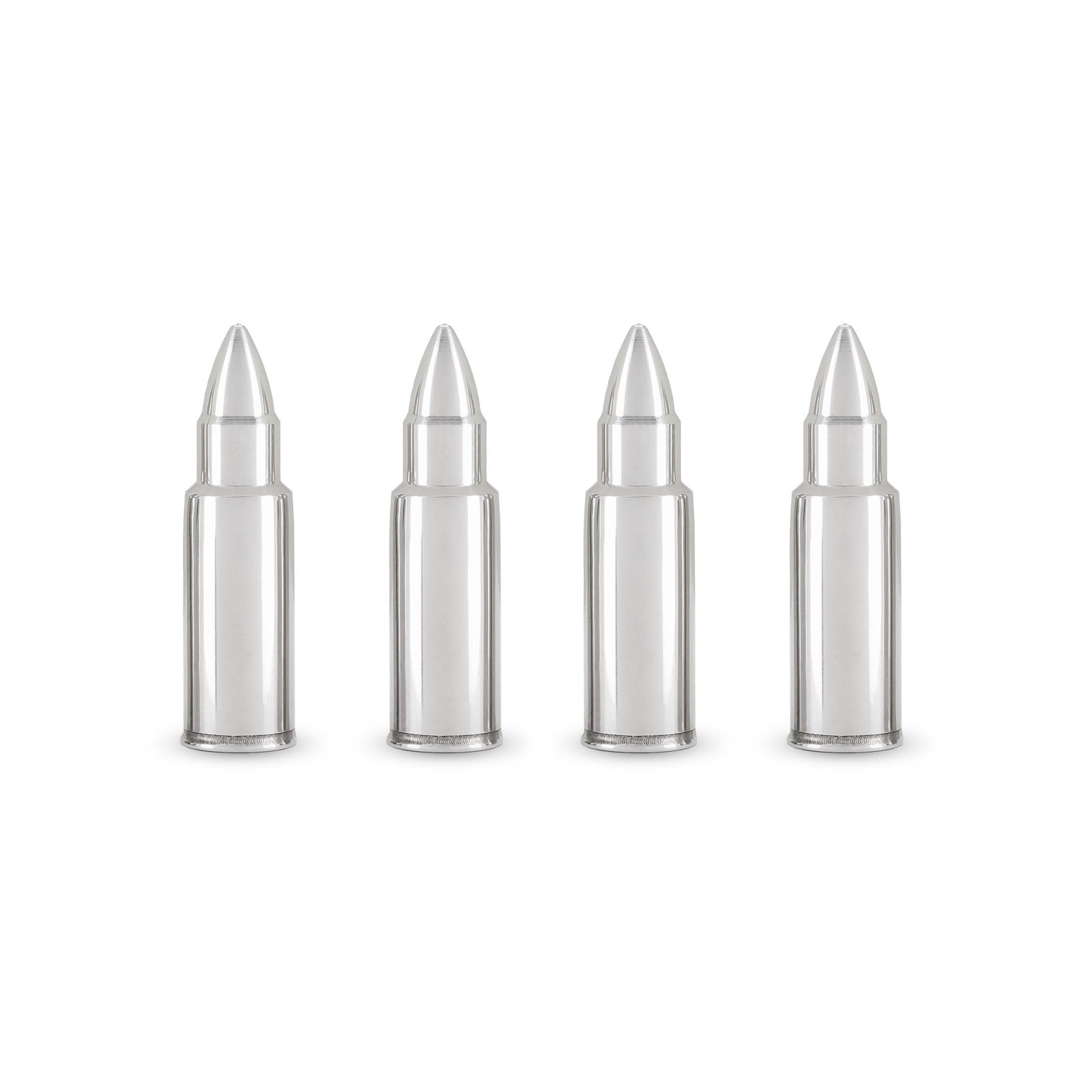 Foster & Rye Bullet Reusable Ice Cubes, Whiskey Gifts for Men, Set of 4 ...