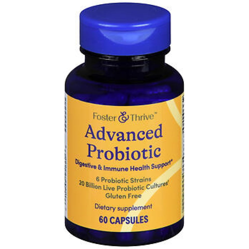 Foster & Thrive Advanced Probiotic Capsules - 60 ct - Walmart.com
