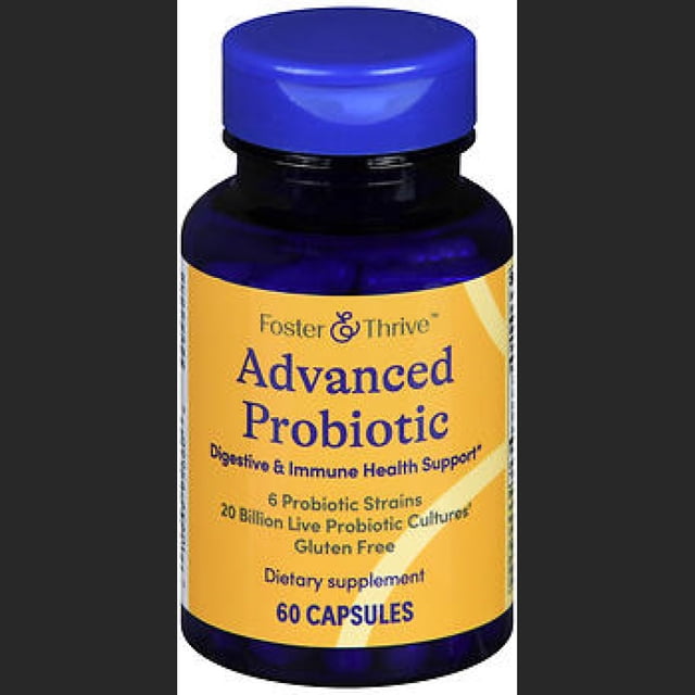 Foster & Thrive Advanced Probiotic Capsules - 60 ct - Walmart.com