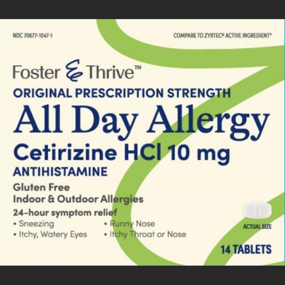 Foster & Thrive Original Prescription Strength 24 Hr Allergy Relief ...