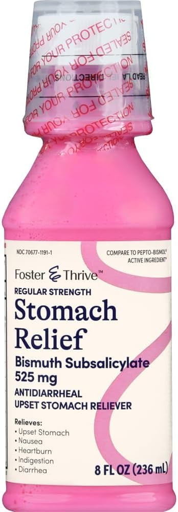 Foster & Thrive Stomach Relief Liquid for Nausea, Heartburn ...