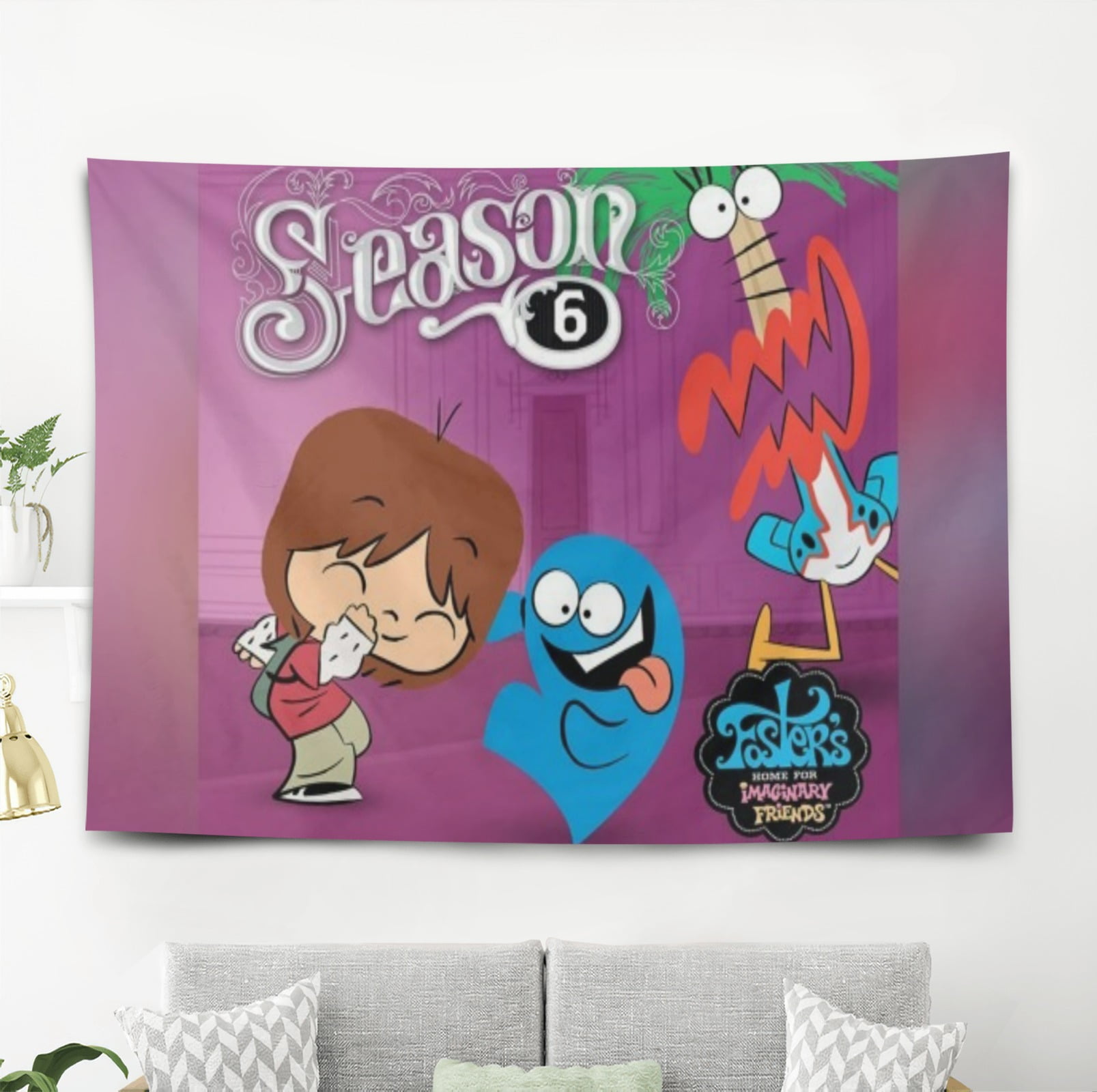 Foster's Home for Imaginary Friends Tapestry Gift Wall Hanging Backdrop ...