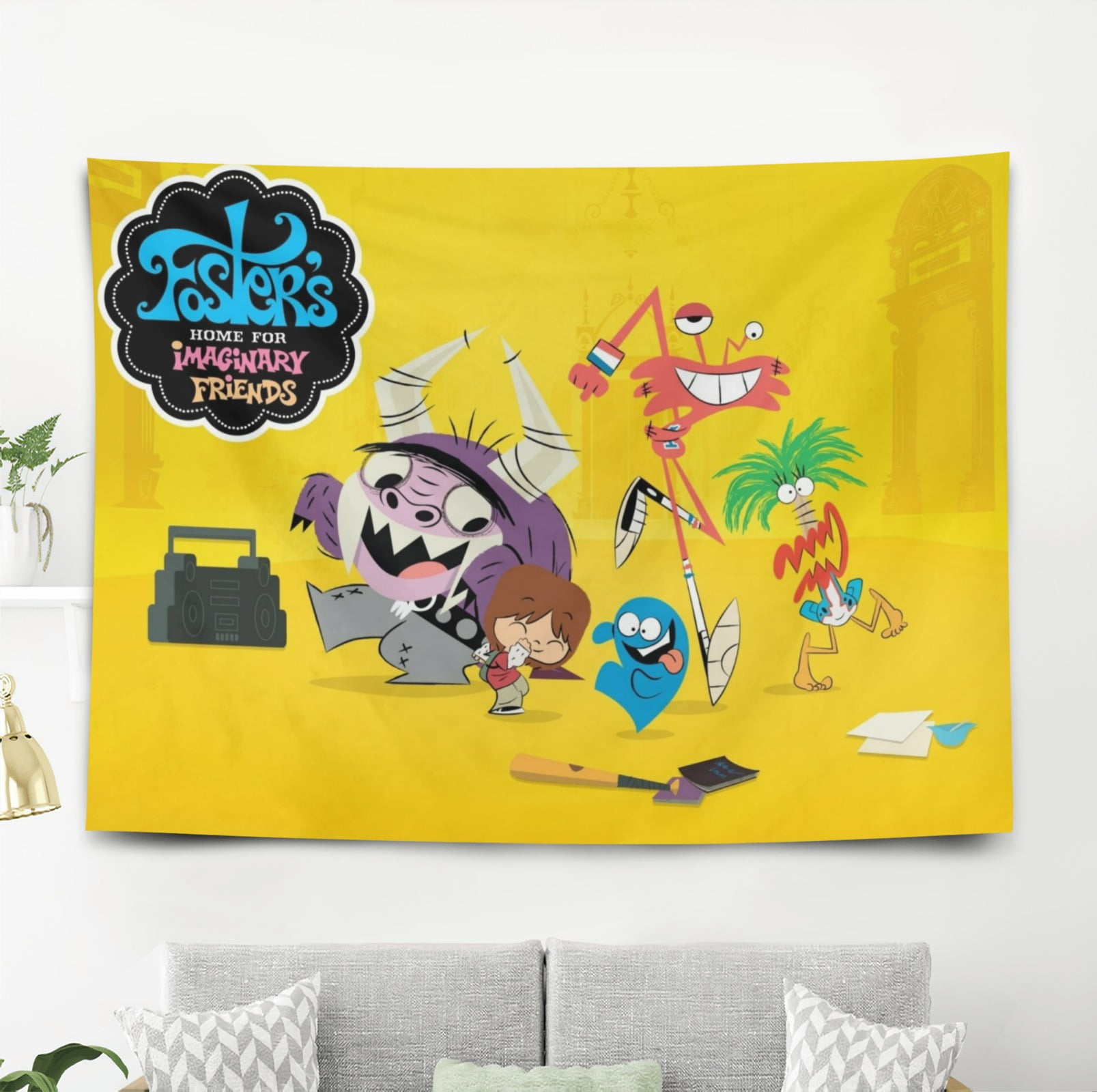 Foster's Home for Imaginary Friends Tapestry Gift Wall Hanging Backdrop ...