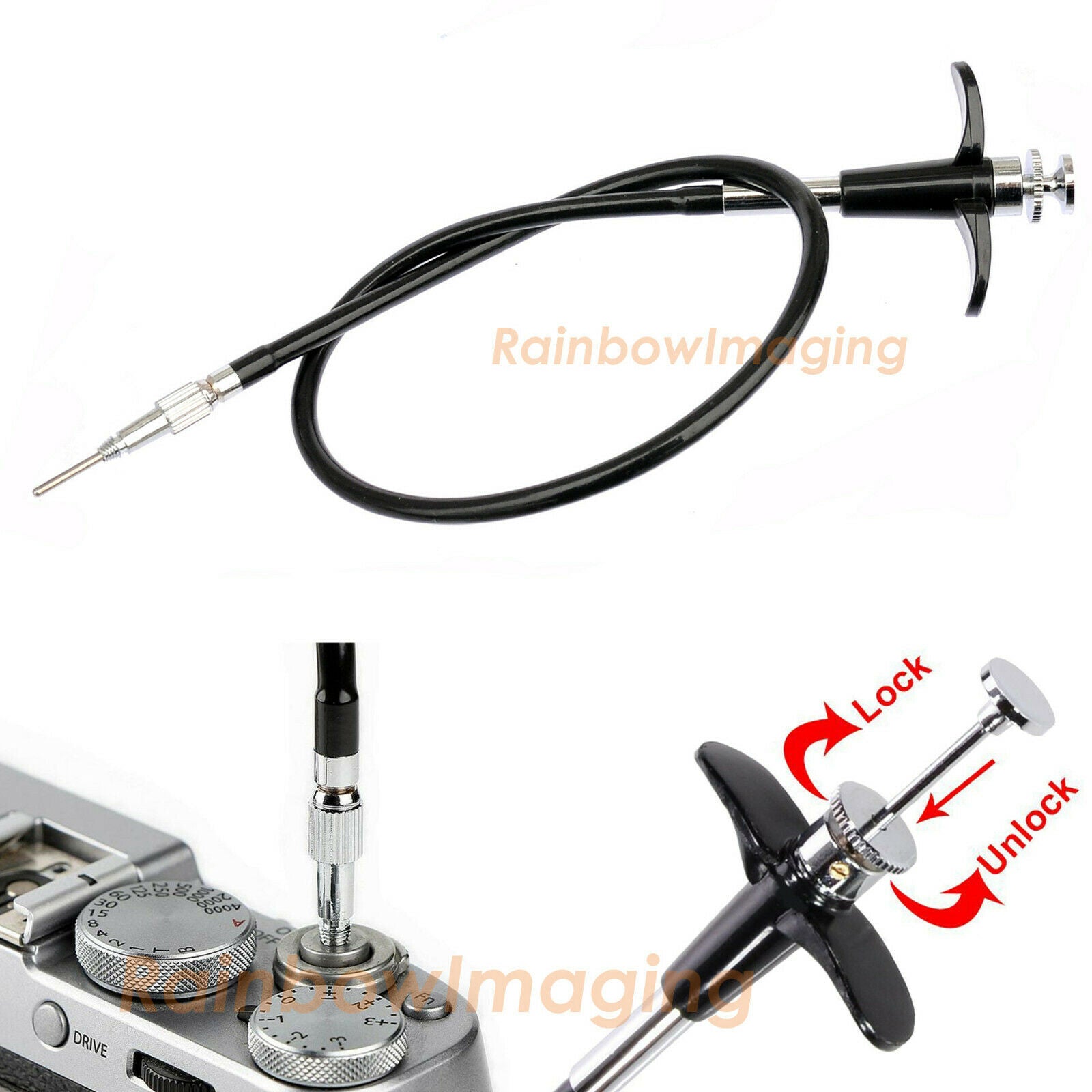 Fotasy 70cm Mechanical Cable Shutter Release with Bulb-Lock for ...