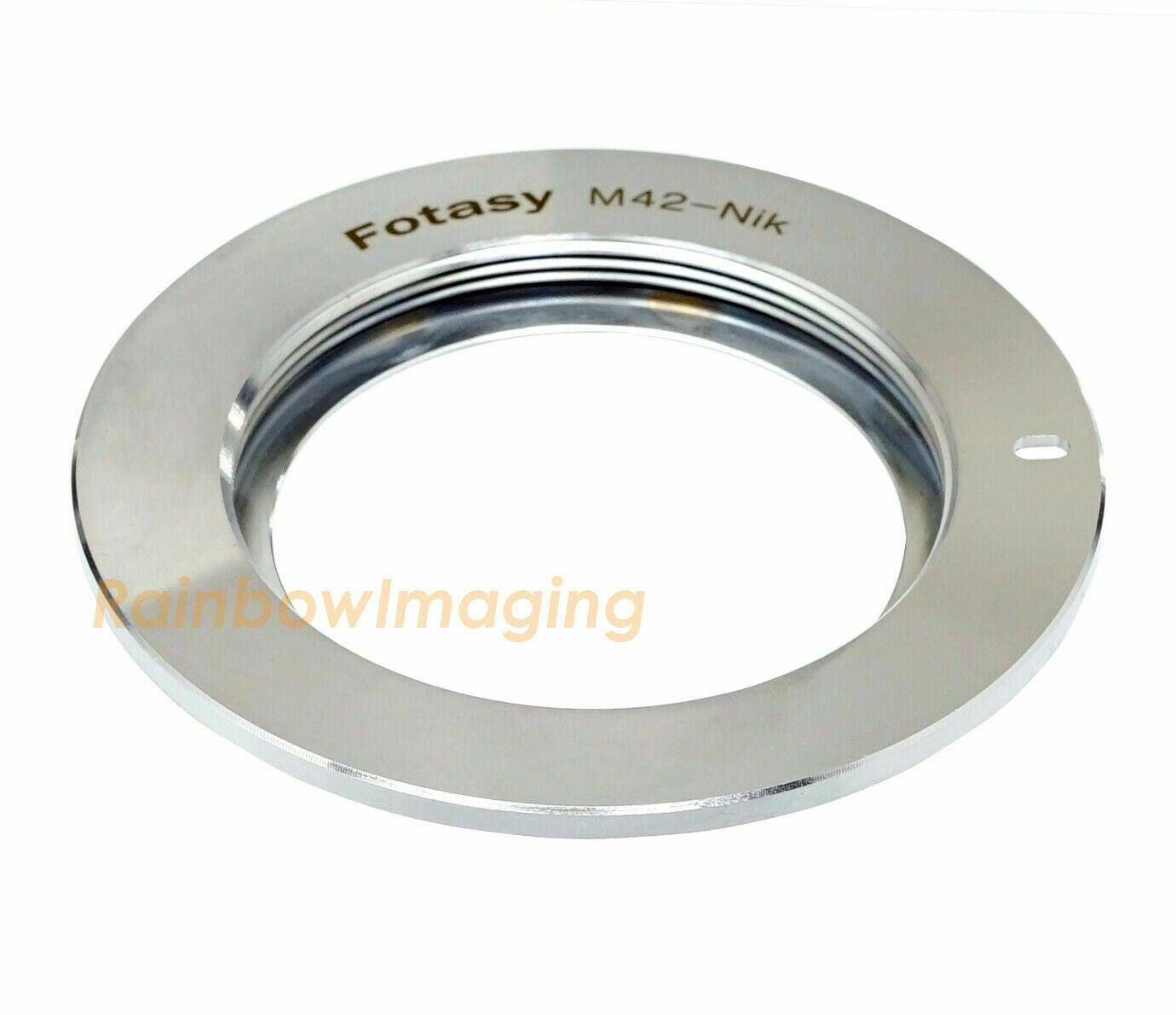 Fotasy M42 Lens to Nikon F Mount DSLR Adapter, Copper, 42mm Screw Mount ...