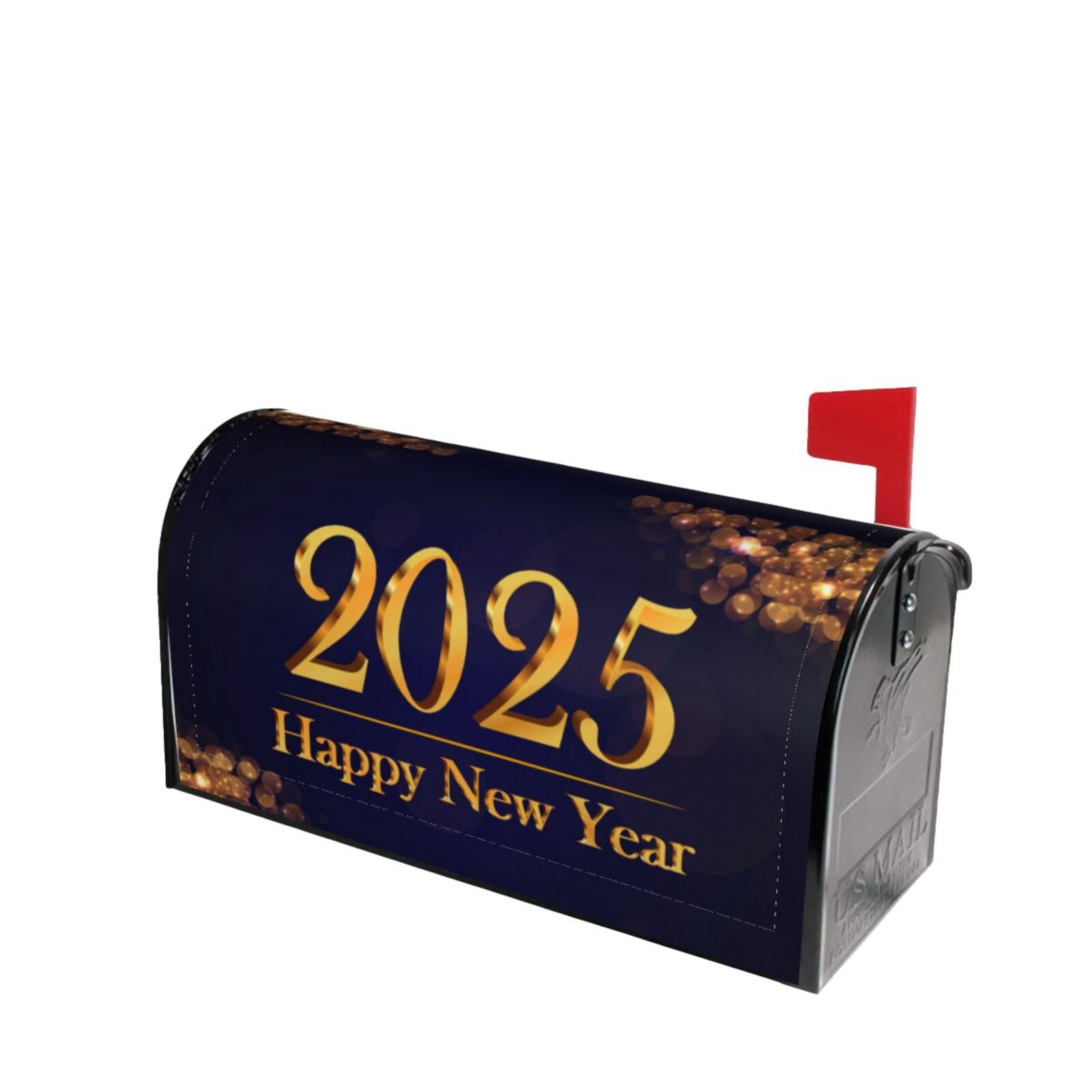 Fotbe 2025 Happy New Year 3 Mailbox Covers Post Letter Box Cover Garden ...