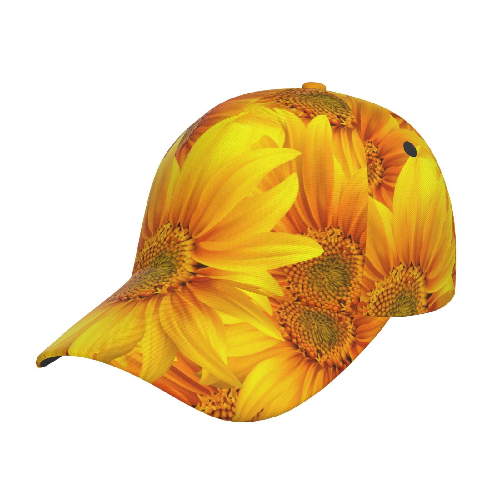Fotbe 3d Sunflowers Baseball Cap, 3d Sunflowers Print Dad Hat,Outdoor ...