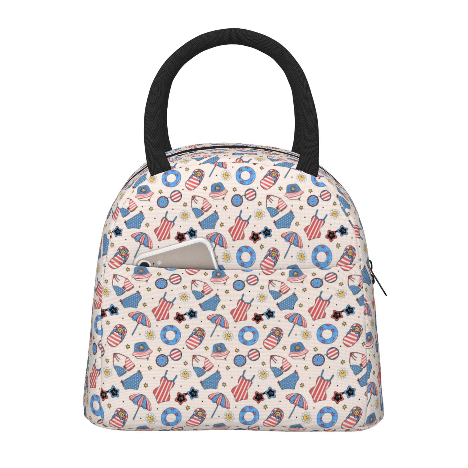 Fotbe 4th Of July1 Pattern Lunch Bag, Insulated Lunch Box, Small ...
