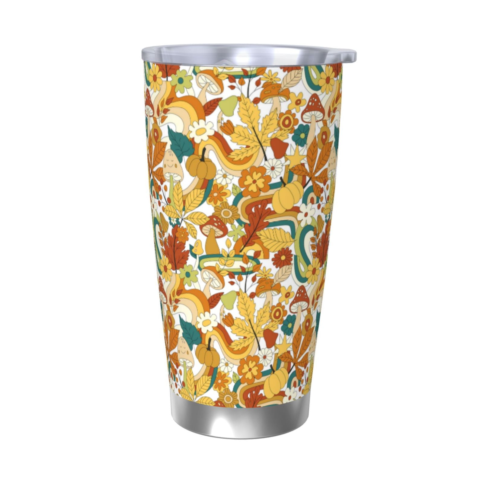 Fotbe 70s Groovy Hippie Pattern 20 oz Tumbler Stainless Steel Vacuum ...