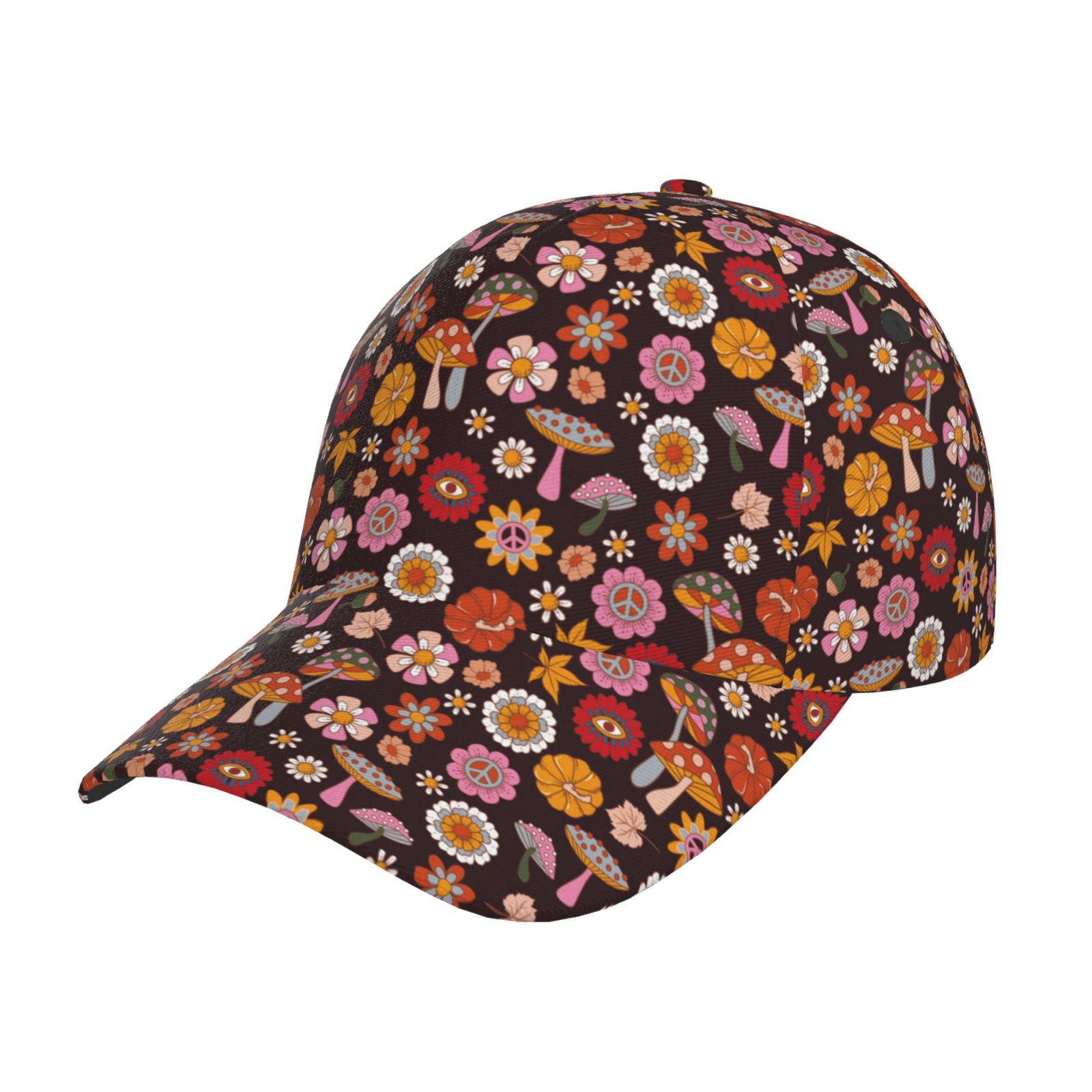 Fotbe 70s Groovy Hippie Retro Baseball Cap, 70s Groovy Hippie Retro ...
