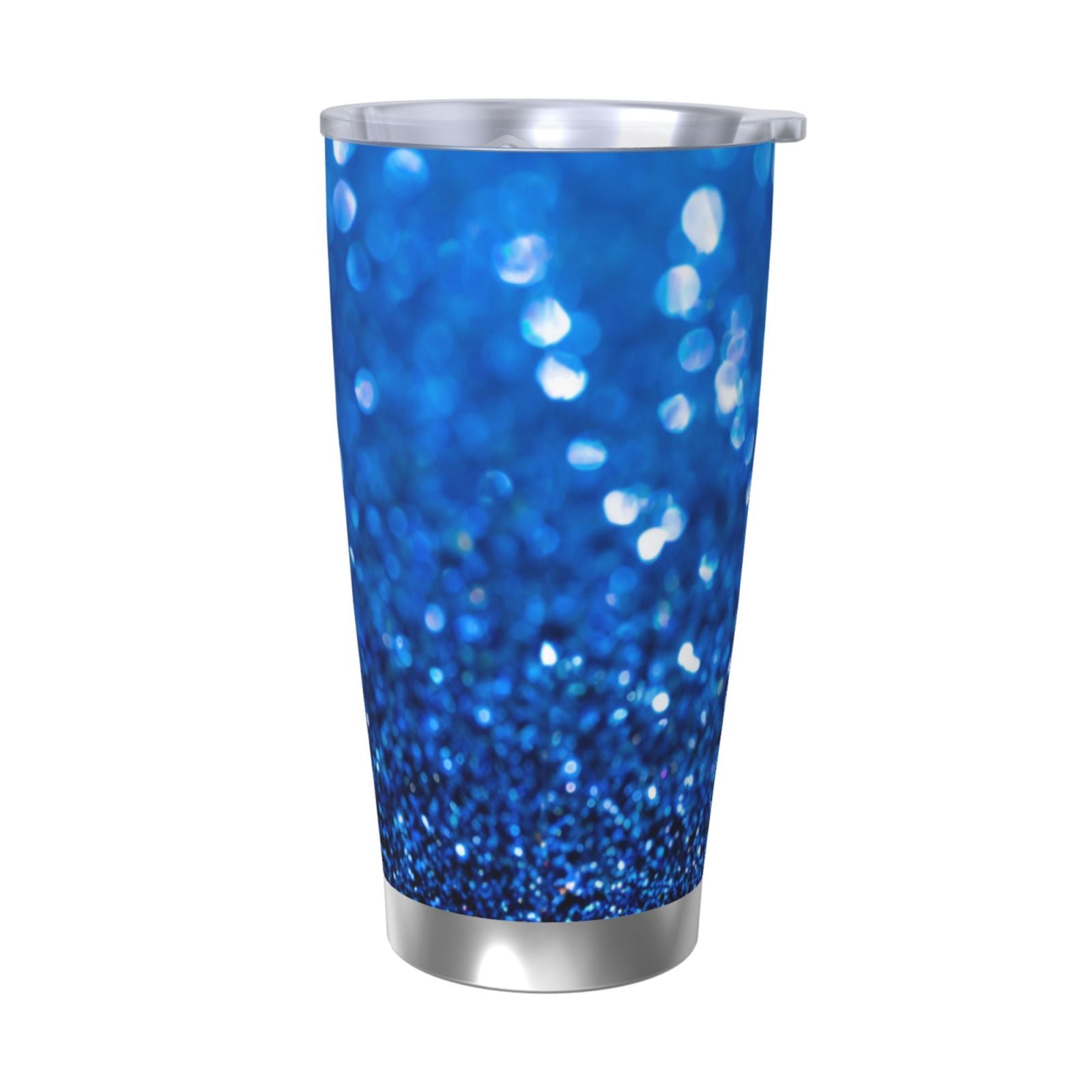 Fotbe A Blue Glitter Pattern 20 oz Tumbler Stainless Steel Vacuum ...