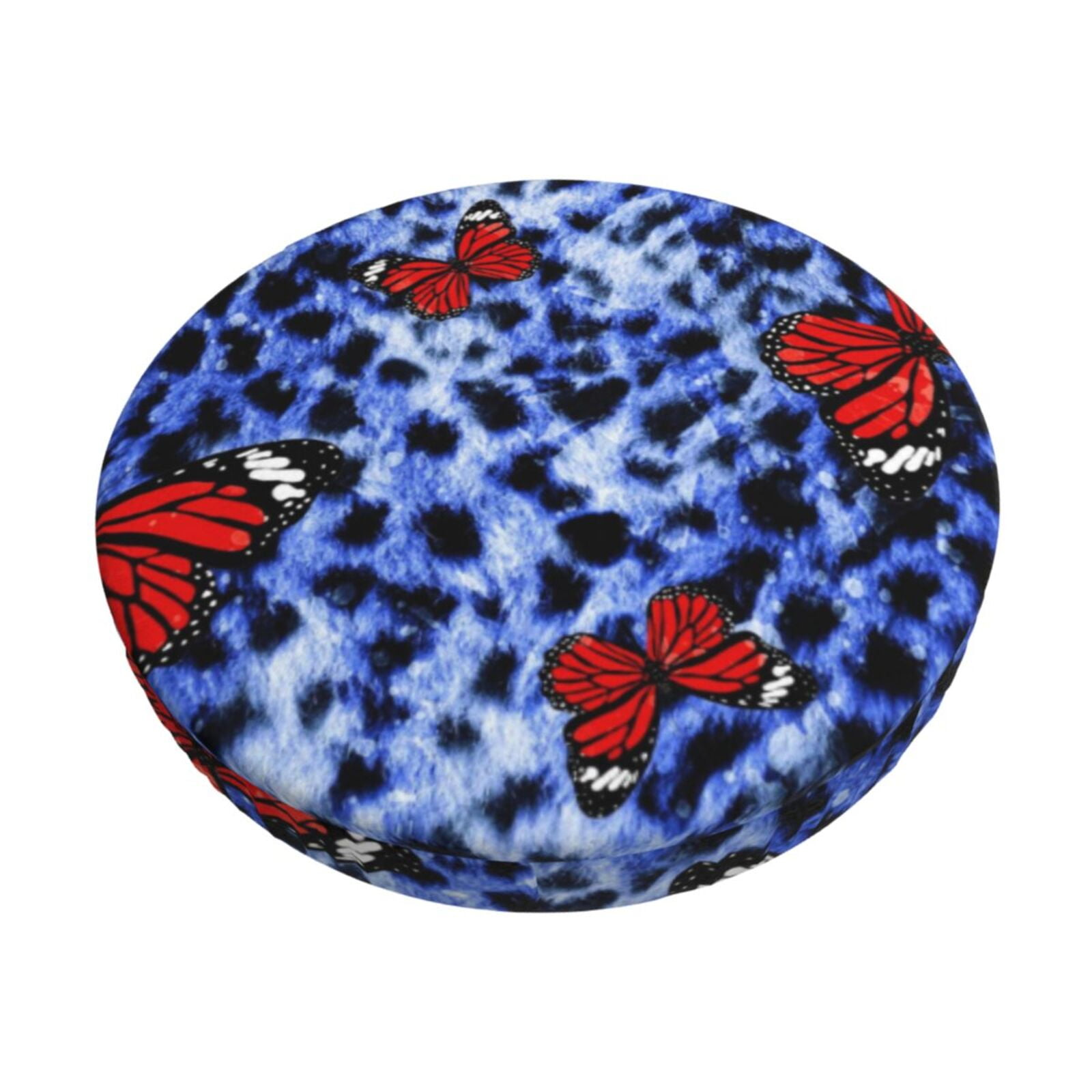 Fotbe Abstract Colorful Butterflies Stool Covers Round,Waterproof Round ...