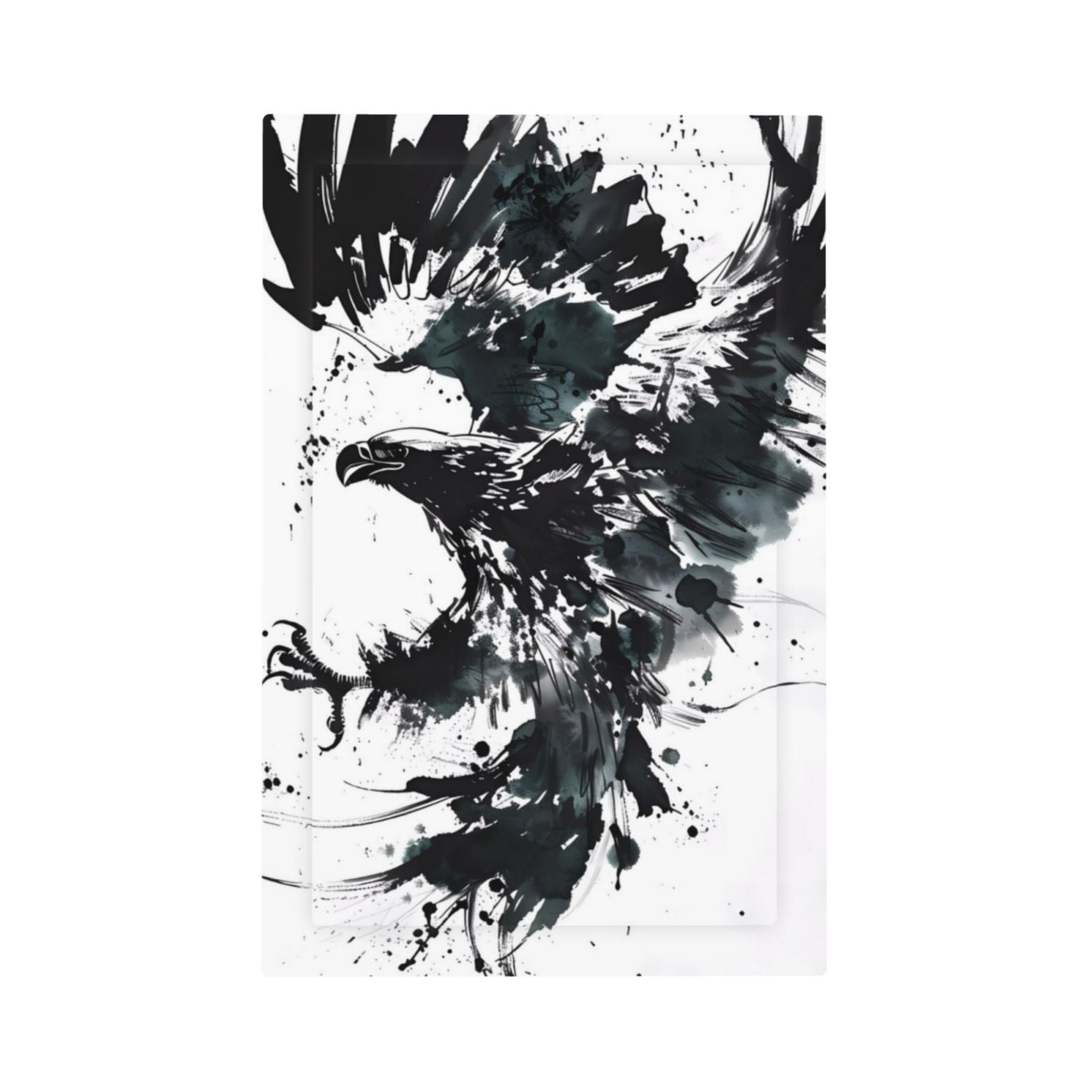 Fotbe Abstract Eagle Ink Print Duplex Receptacle Wall Plate, 1-Gang 5.0 ...