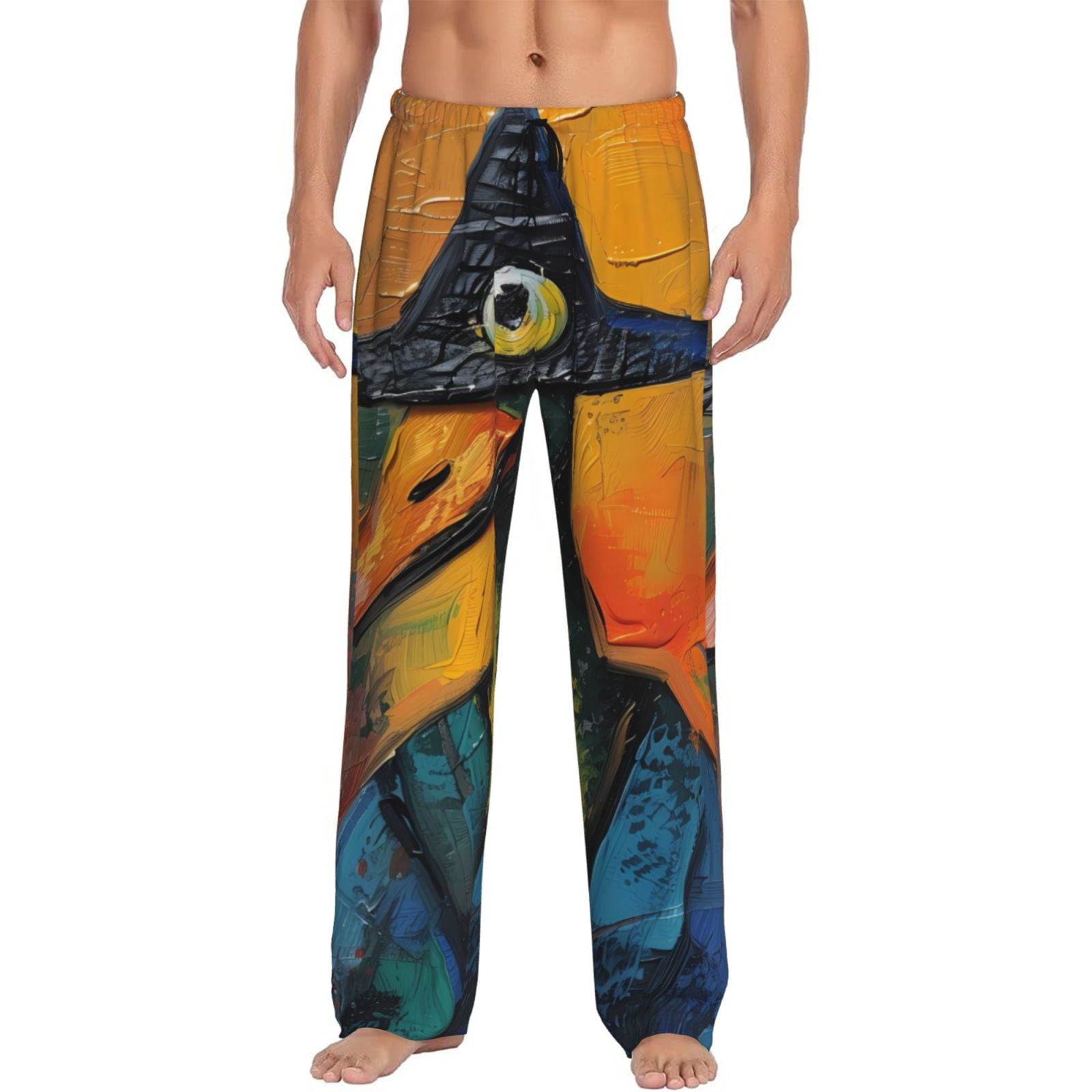 Fotbe Abstract Funny Duck Men's Pajama Pants,Sleepwear Pants,Pj Bottoms ...