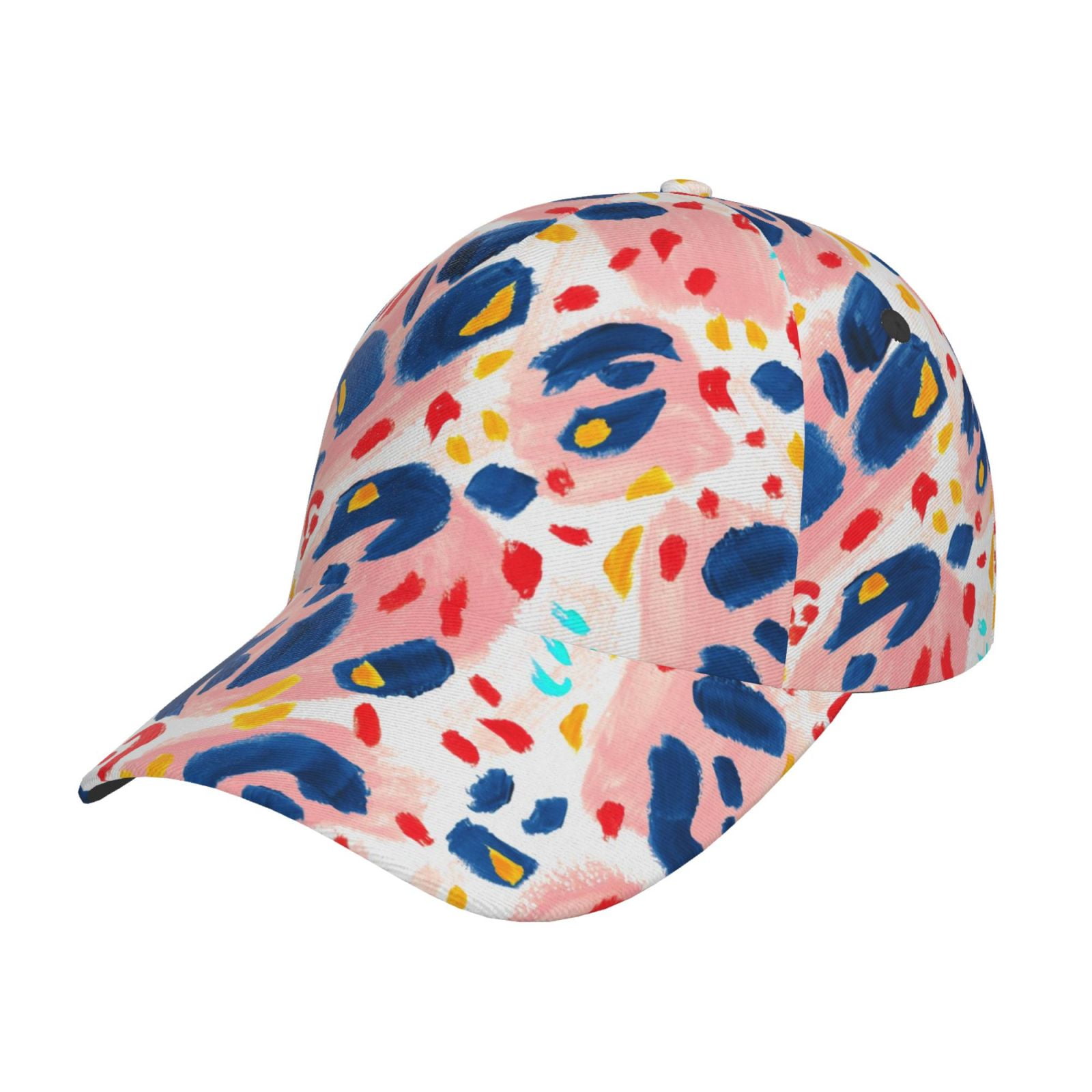 Fotbe Abstract Leopard Print Baseball Cap, Abstract Leopard Print Print ...