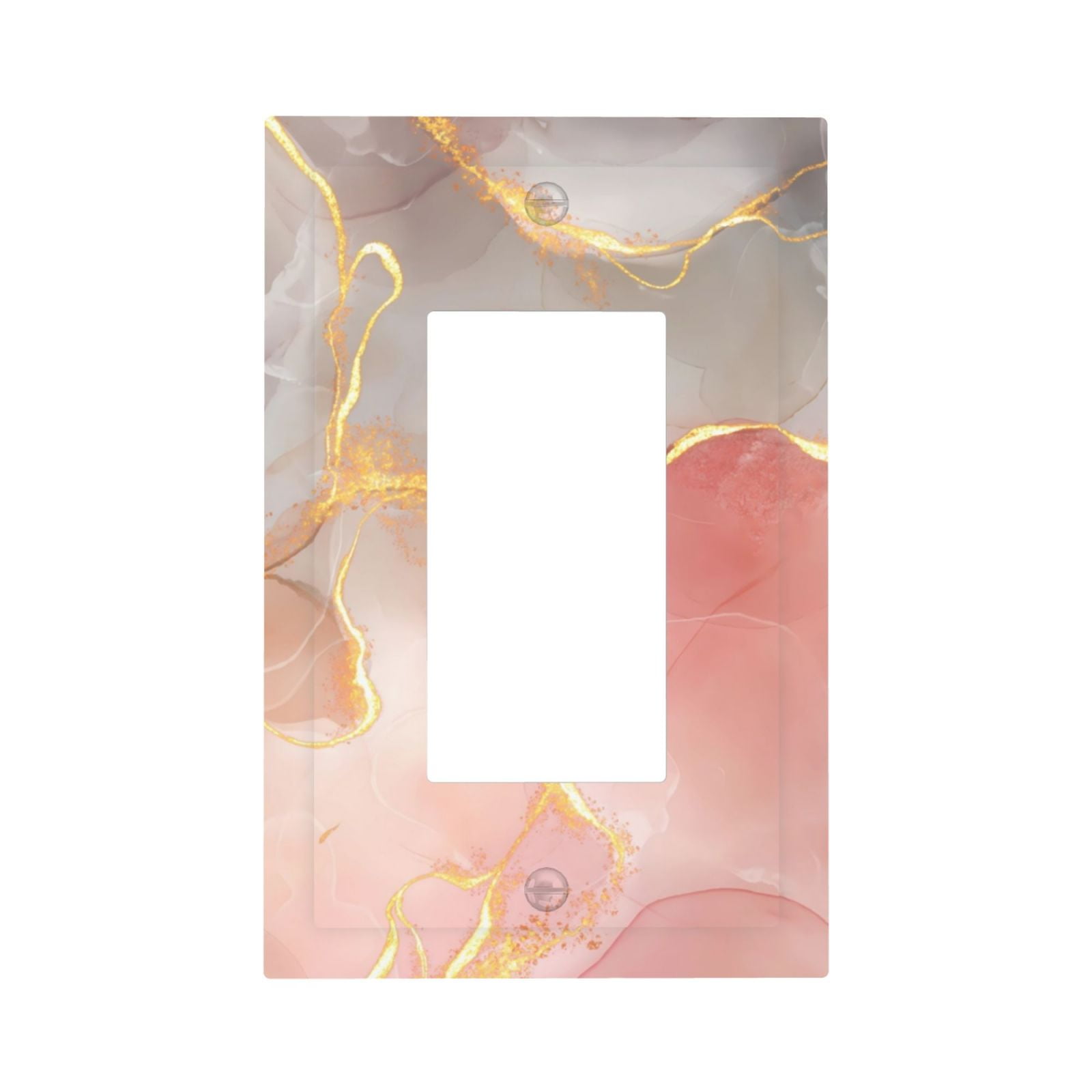 Fotbe Abstract Marble Texture Print Duplex Receptacle Wall Plate, 1 ...
