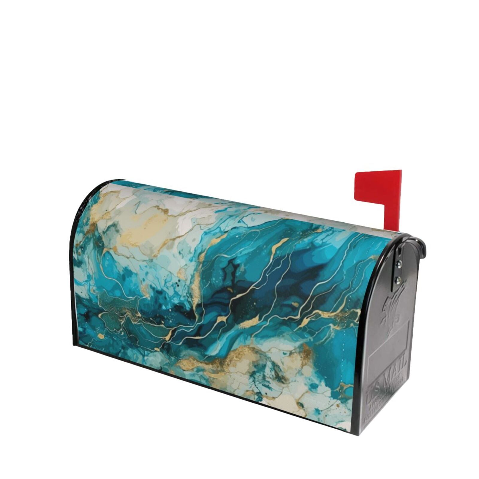 Fotbe Abstract Ocean Currents Mailbox Covers Post Letter Box Cover ...