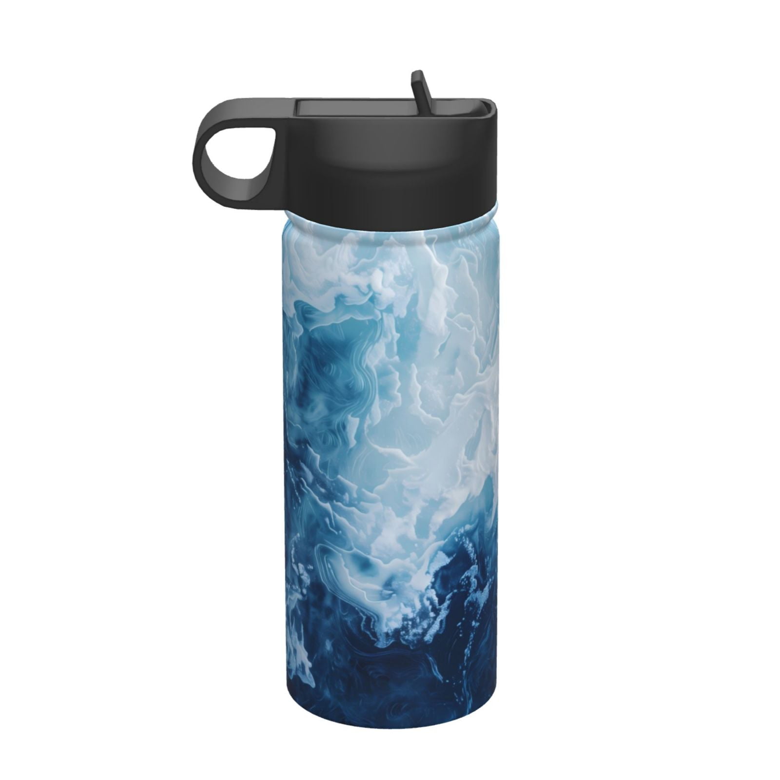 Fotbe Abstract Ocean Waves Pattern 18oz Sports Insulated Kettle ...