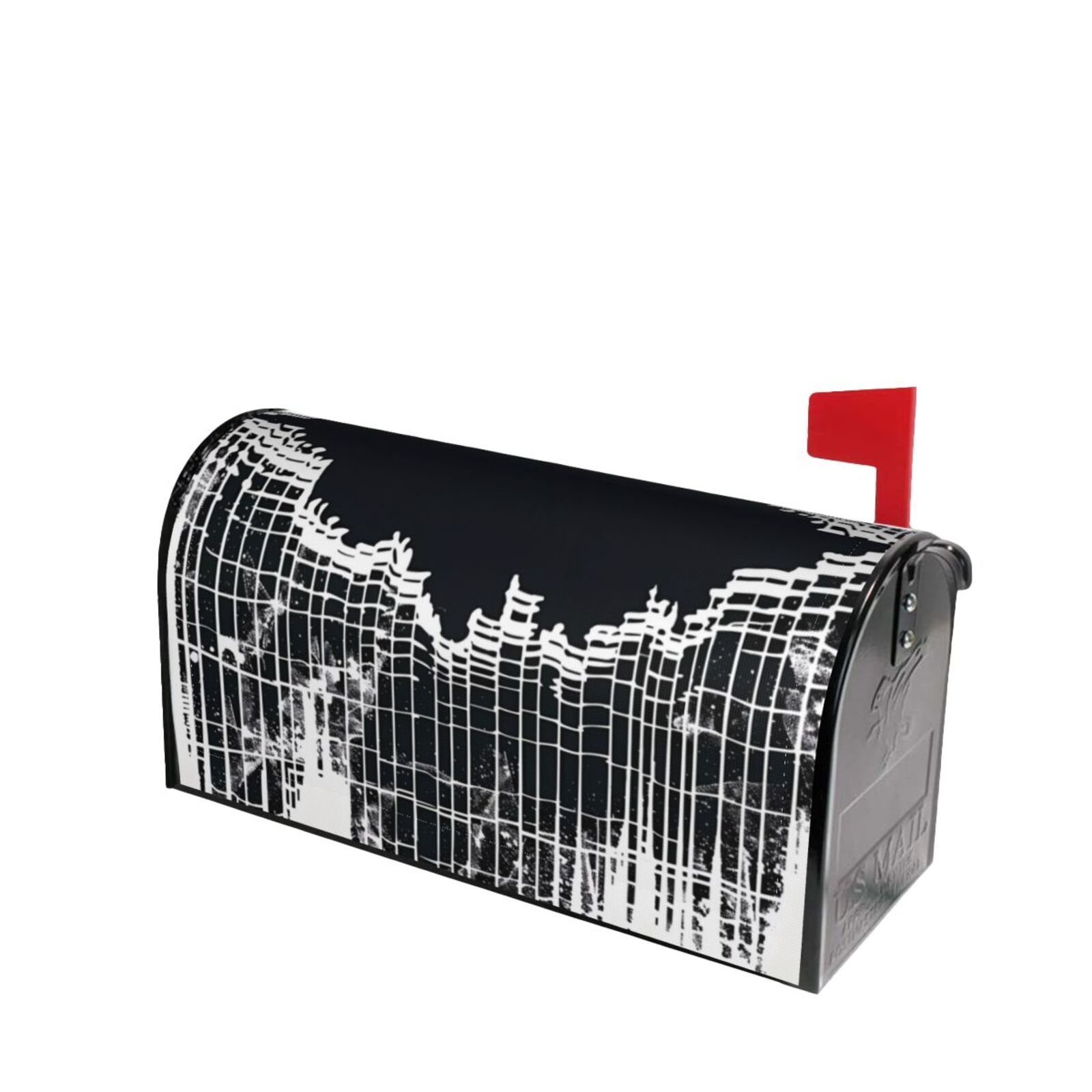 Fotbe Abstract Red Sun Design Mailbox Covers Post Letter Box Cover ...