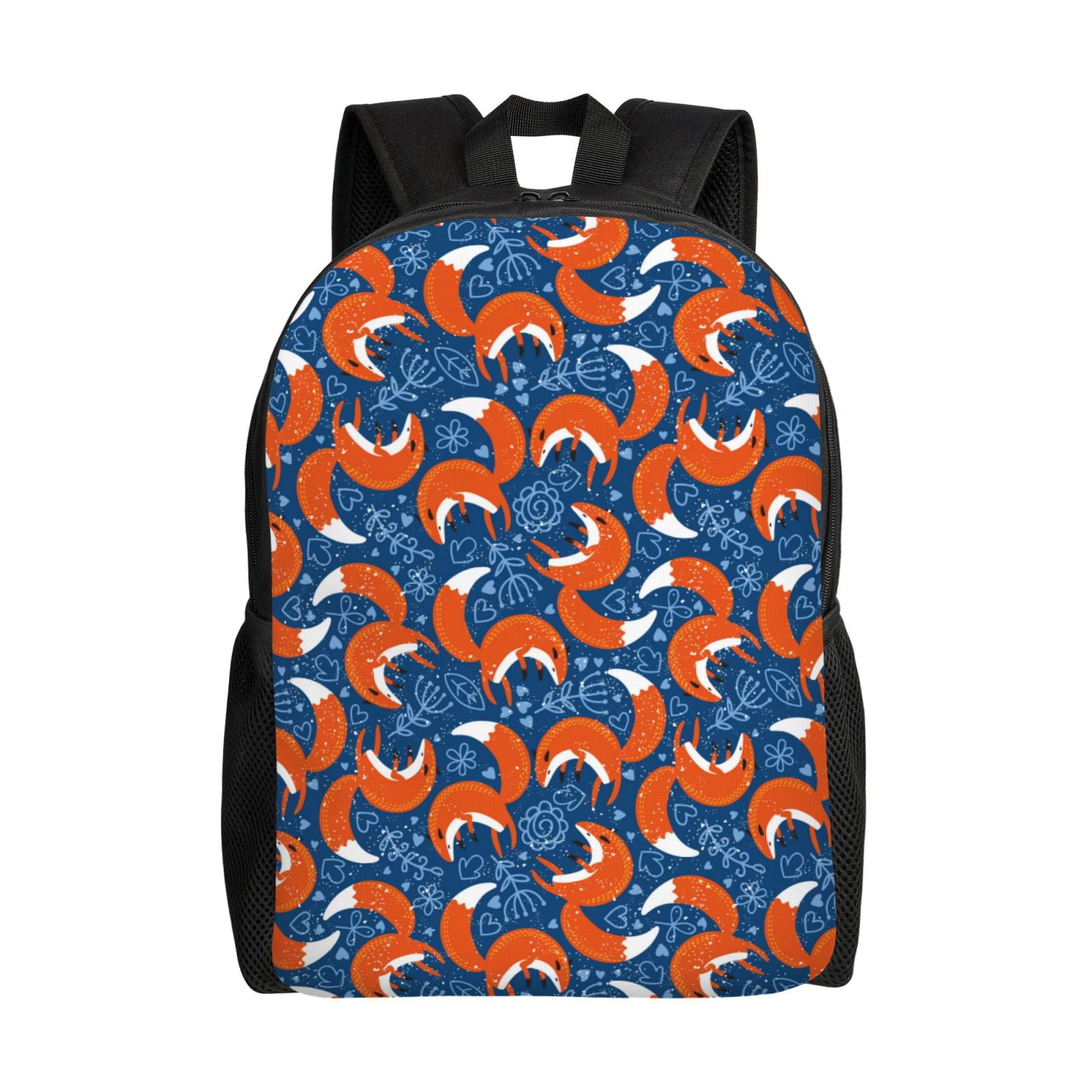 Fotbe Abstract Vintage Fox and Plants Travel Laptop Backpack, Business ...