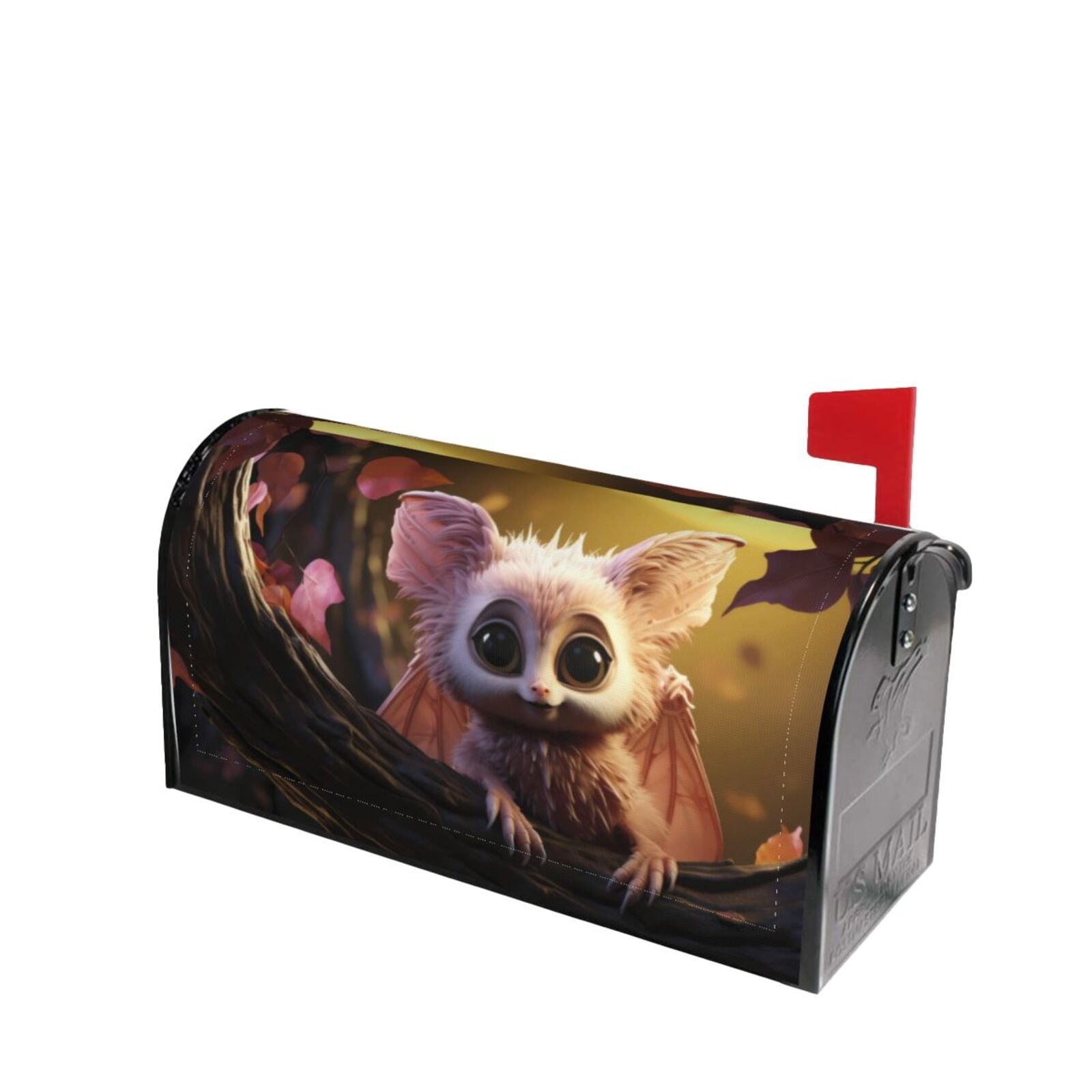 Fotbe Adorable Fluffy Bat Mailbox Covers Post Letter Box Cover Garden ...