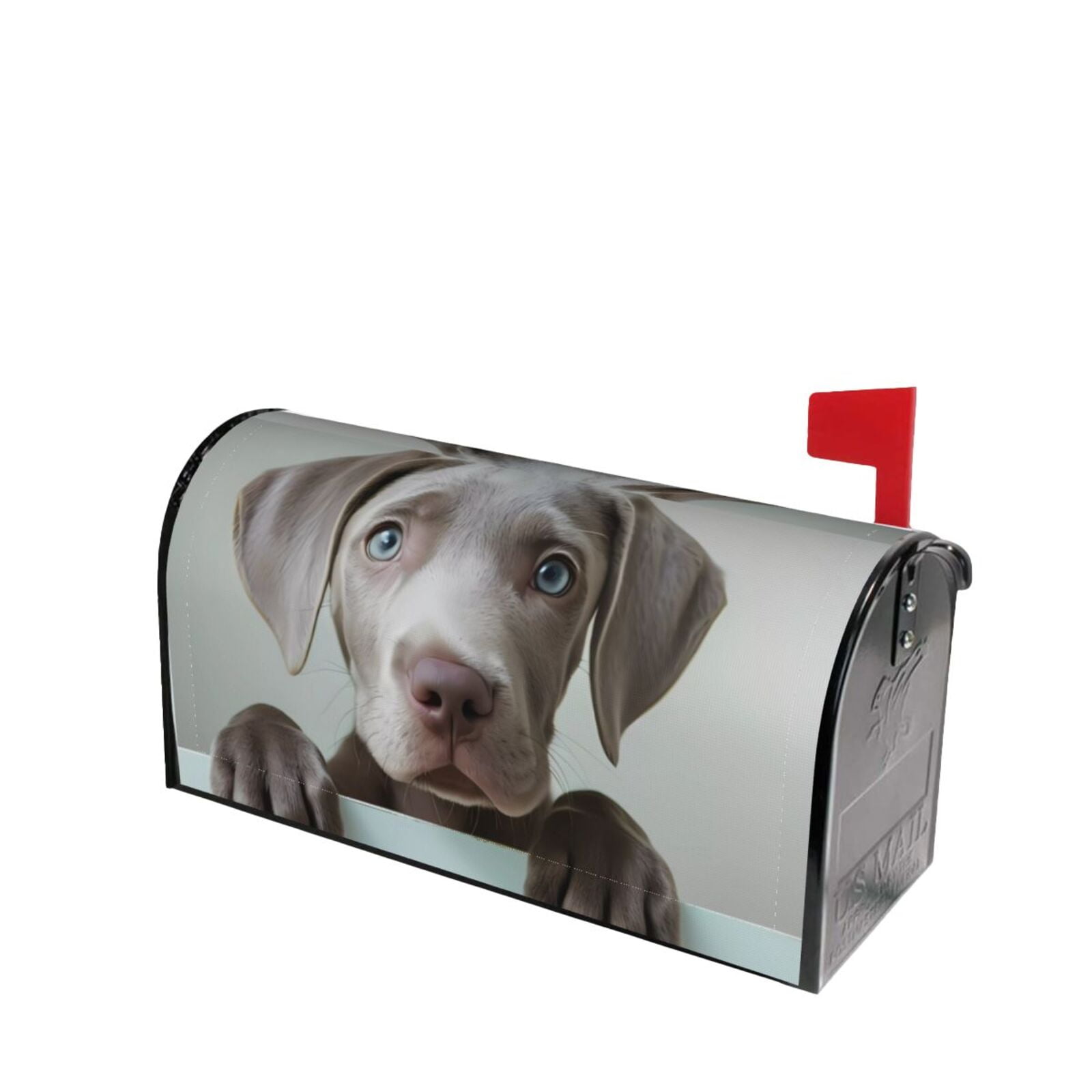 Fotbe Adorable Puppy Portrait Mailbox Covers Post Letter Box Cover ...