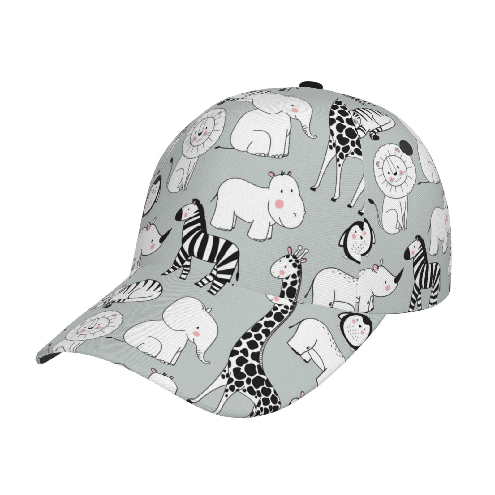 Fotbe African Animals Baseball Cap, African Animals Print Dad Hat ...