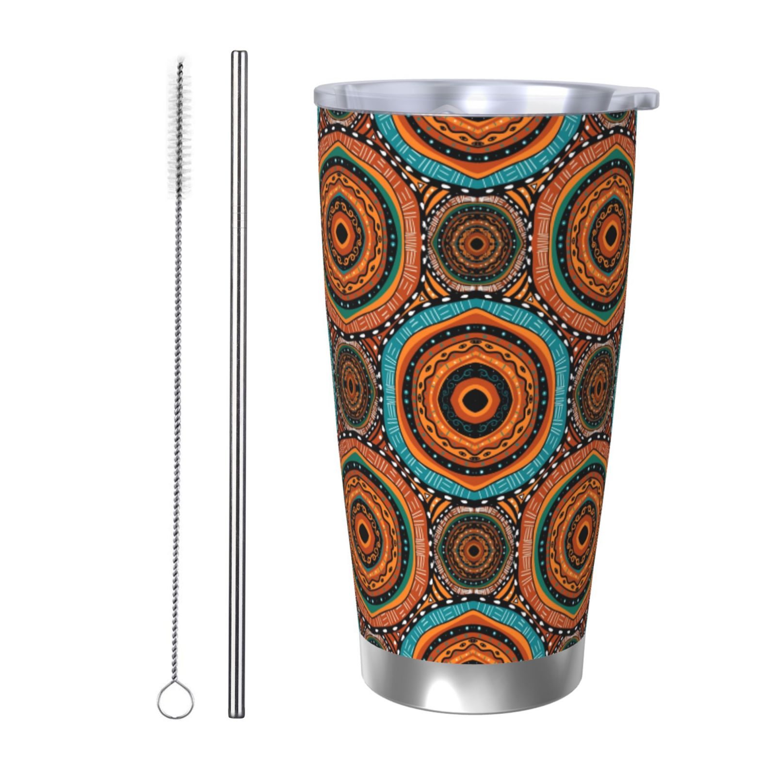 Fotbe African Tribal Style Pattern 20 oz Tumbler Stainless Steel Vacuum ...