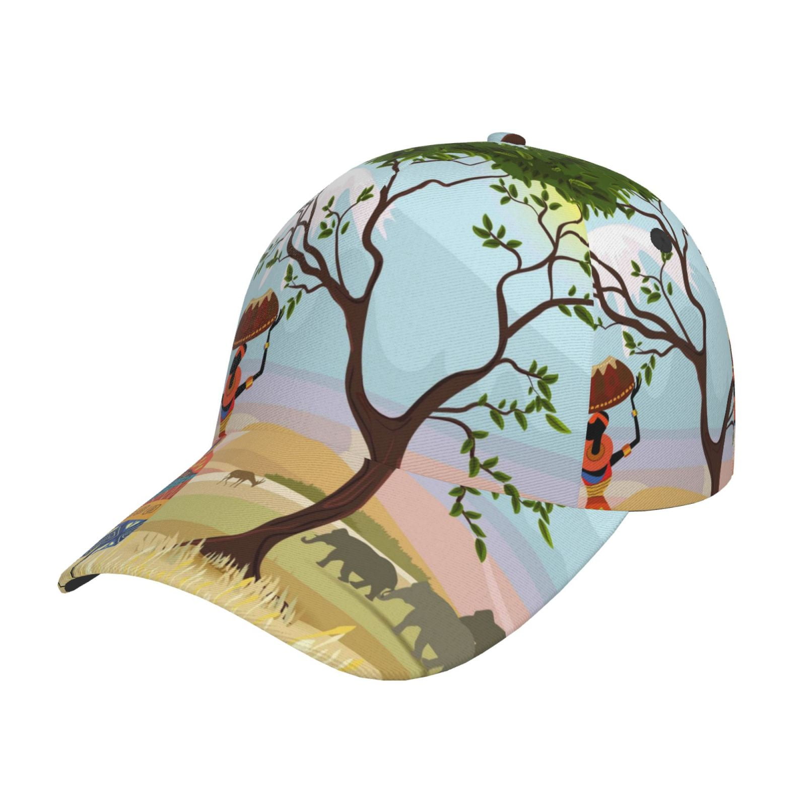 Fotbe African Women Baseball Cap, African Women Print Dad Hat,Outdoor ...