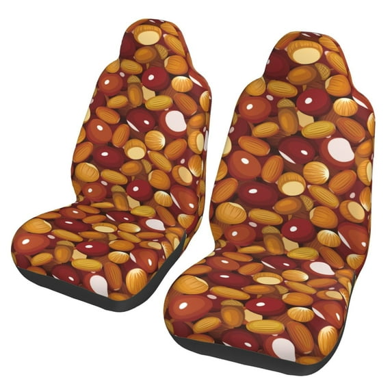 Fotbe Almond Nuts Pattern Automotive Seat Covers for Cars Trucks and ...