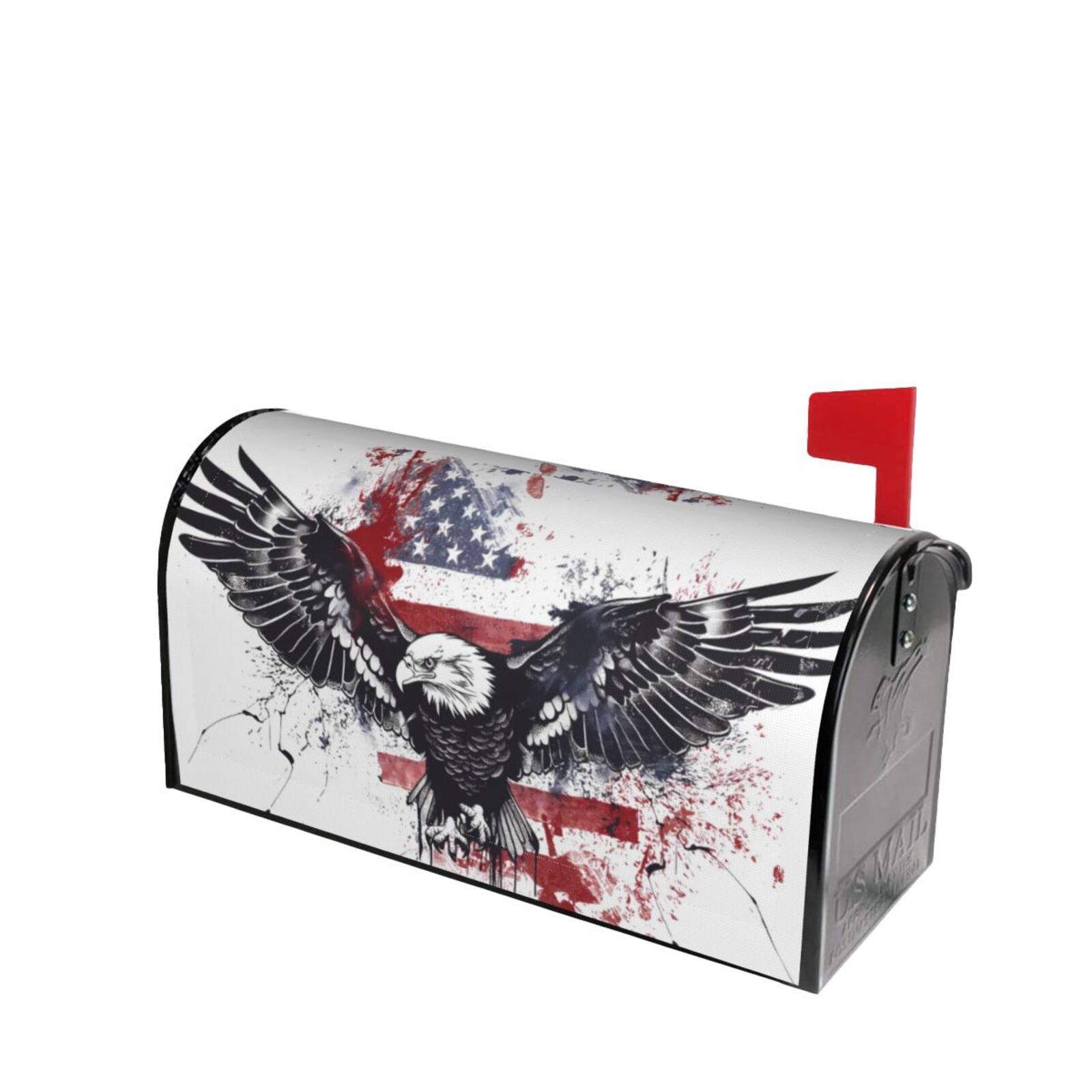 Fotbe American Flag Eagle Art Mailbox Covers Post Letter Box Cover ...