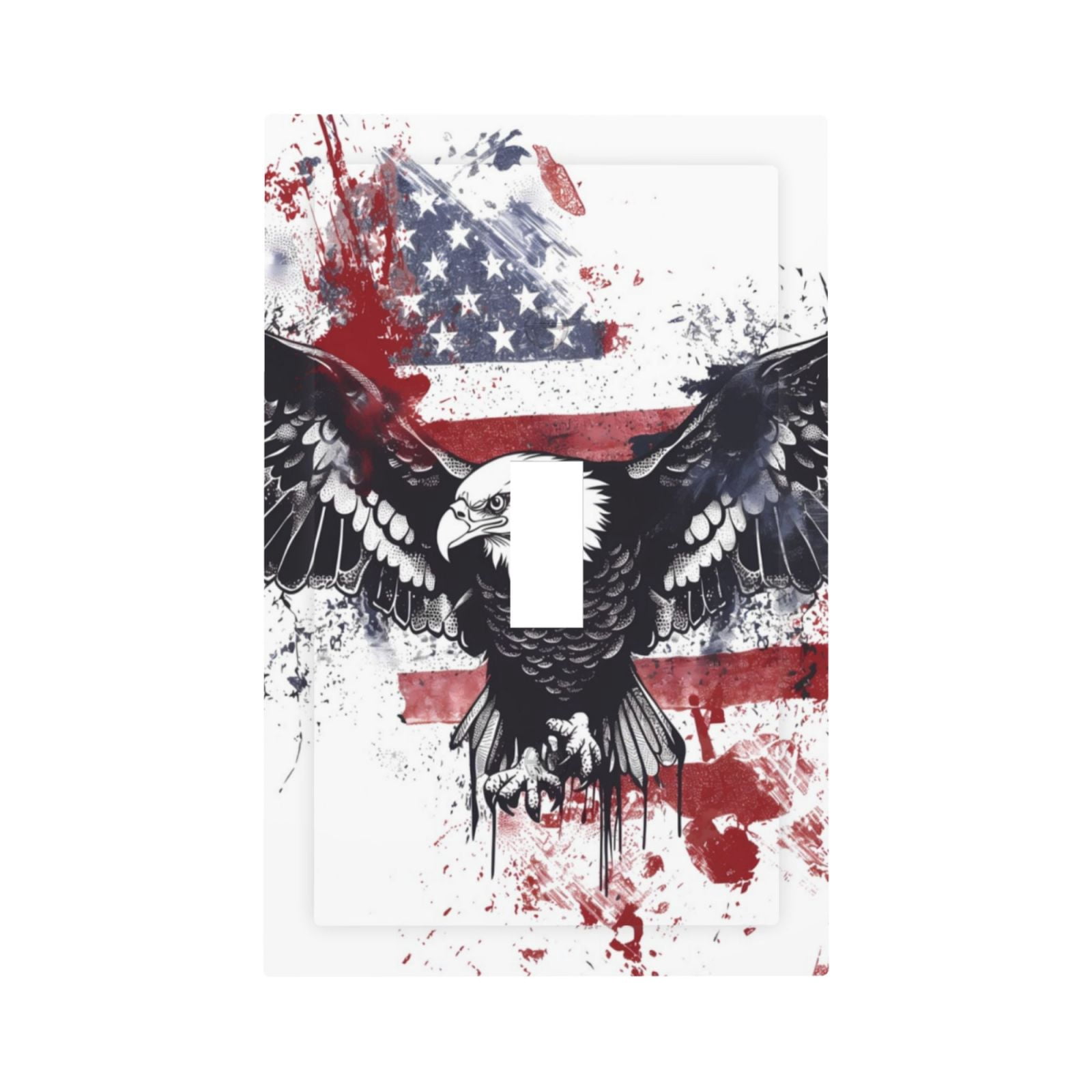Fotbe American Flag Eagle Art Print Duplex Receptacle Wall Plate, 1 ...