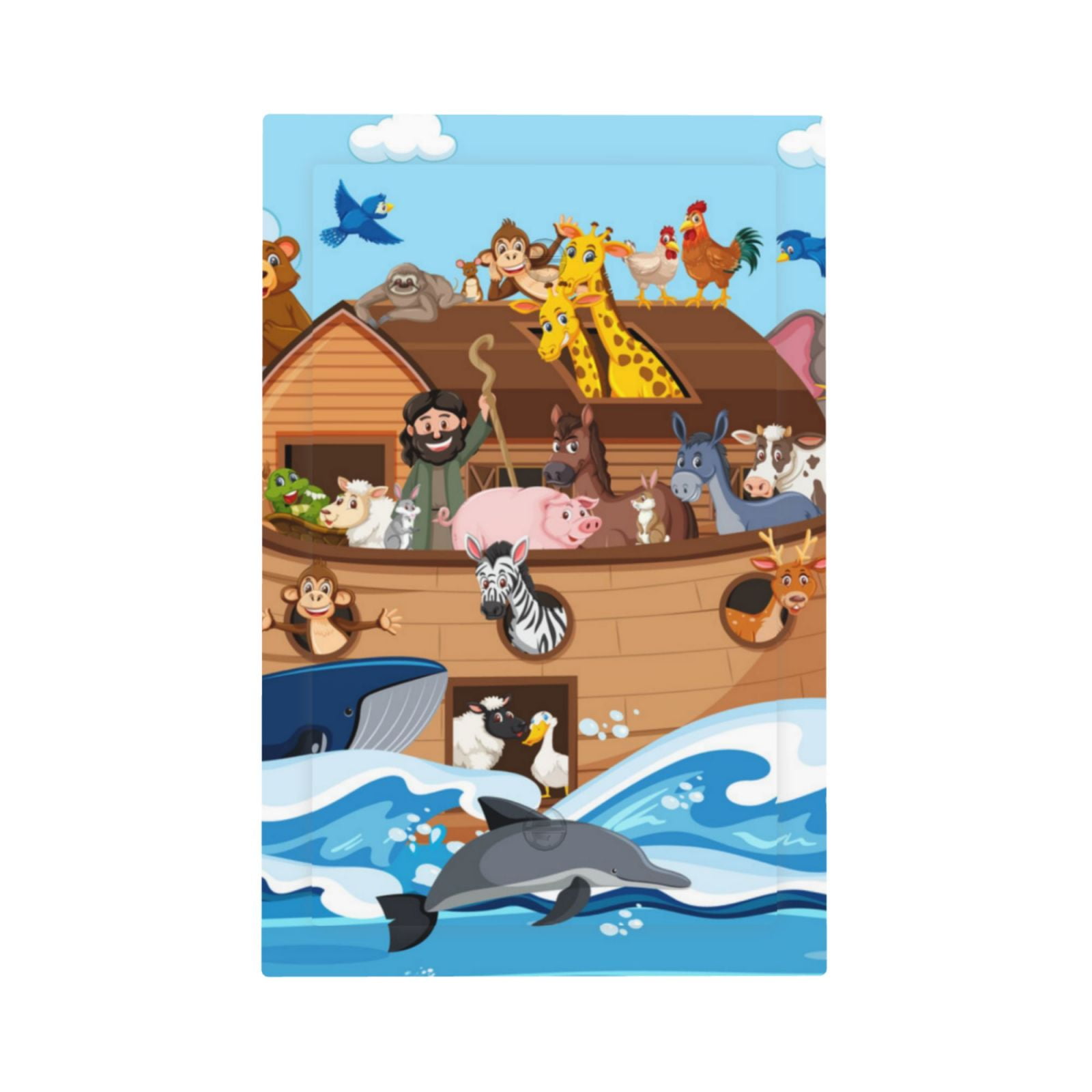 Fotbe Animals on Noah's Ark Floating Print Duplex Receptacle Wall Plate ...