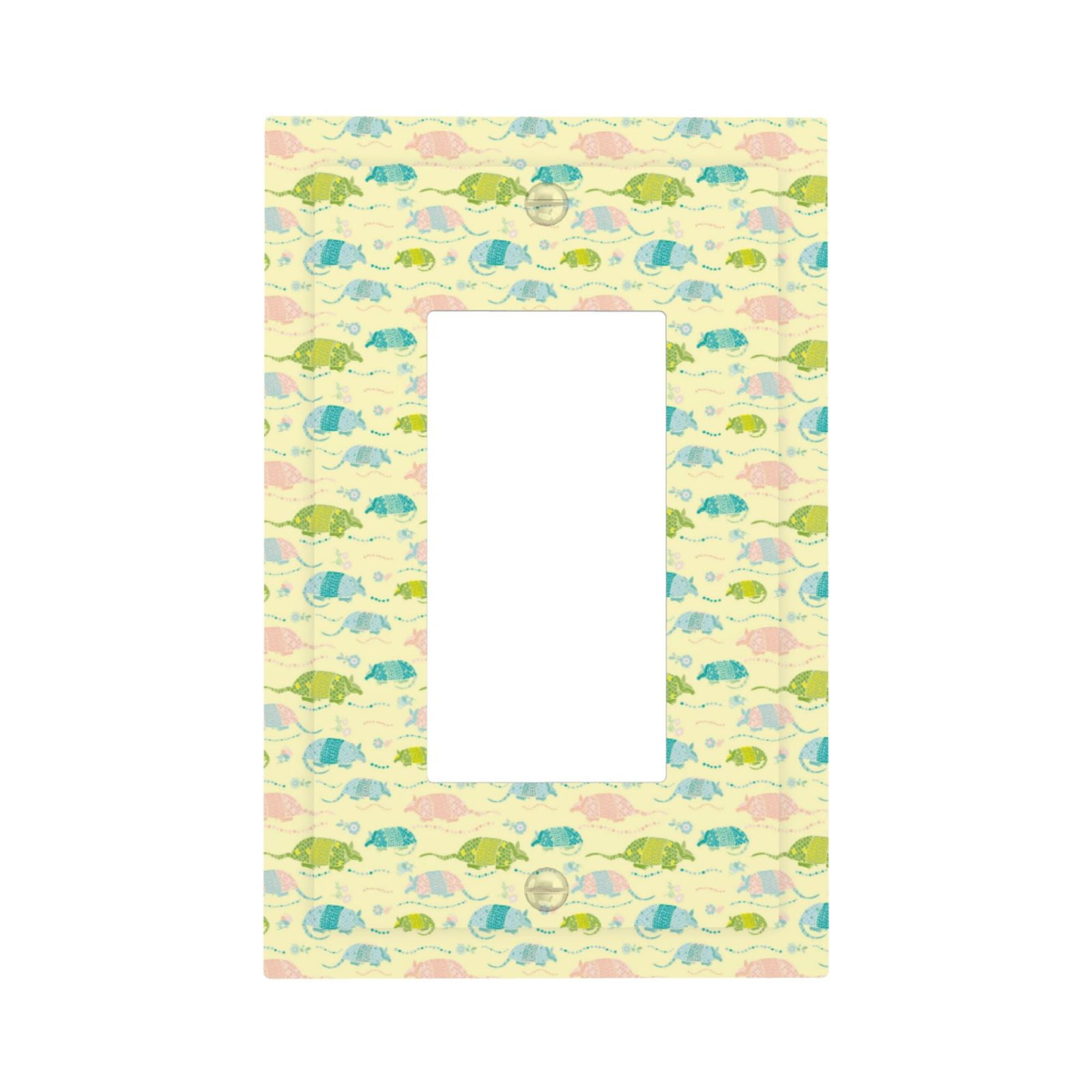 Fotbe Armadillo Floral Print Duplex Receptacle Wall Plate, 1-Gang 5.0 ...