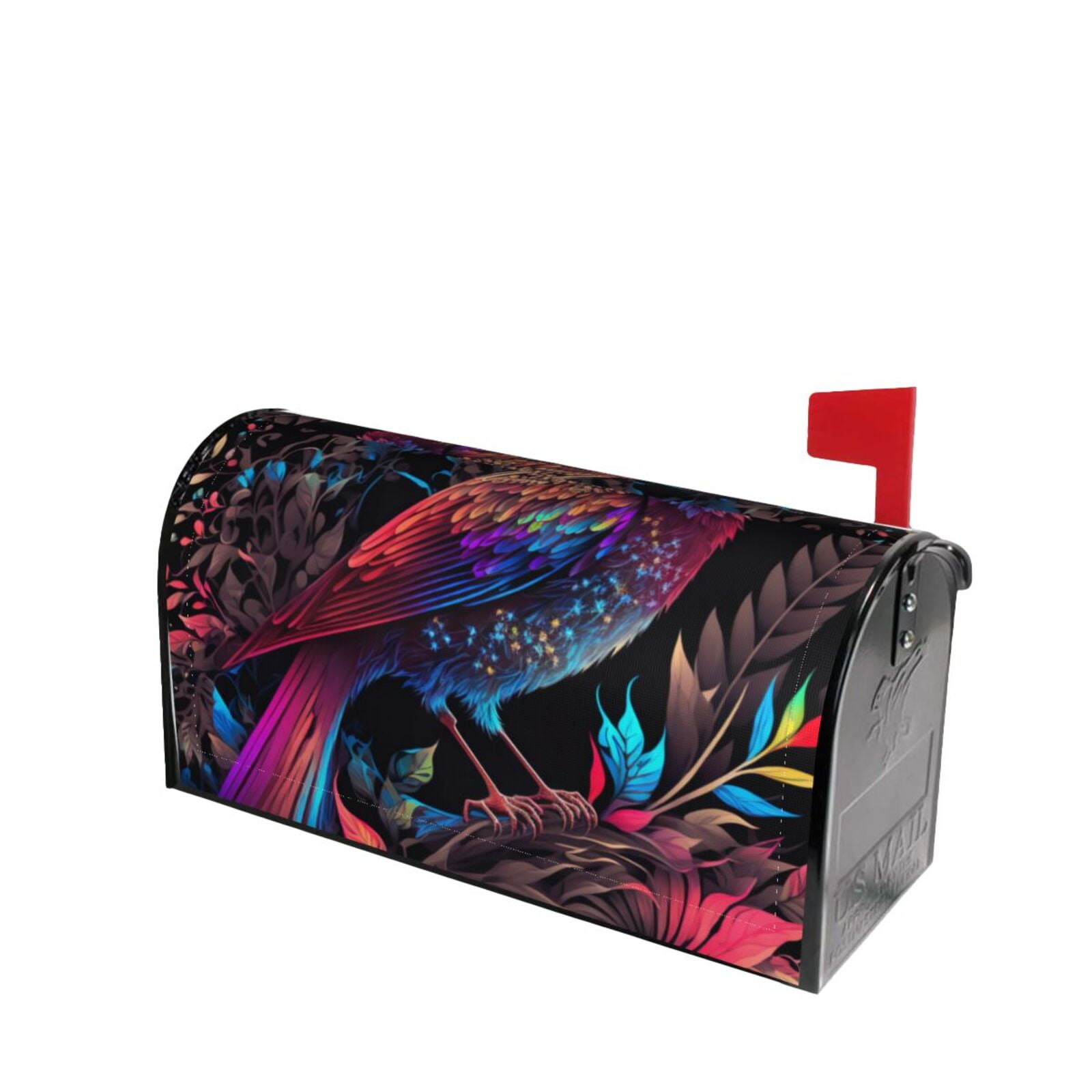 Fotbe Artistic Colorful Bird Mailbox Covers Post Letter Box Cover ...