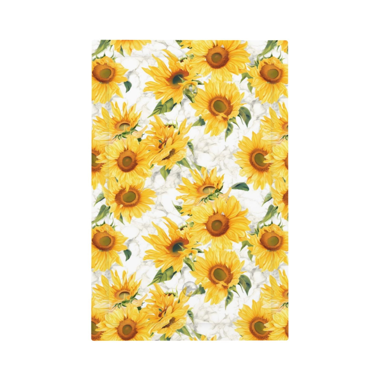 Fotbe Artistic Marble Pattern Sunflower Print Duplex Receptacle Wall ...