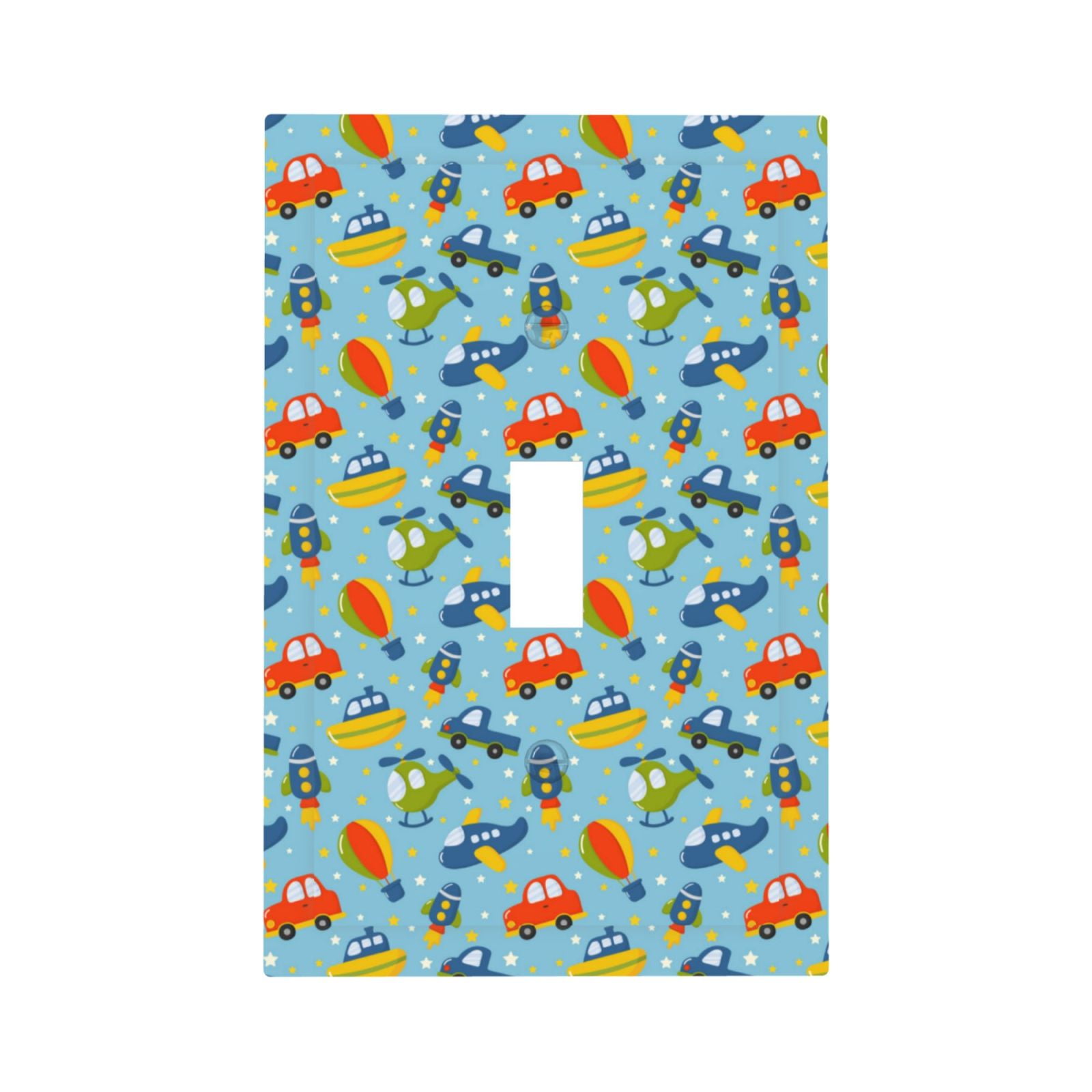 Fotbe Artoon Transport Print Duplex Receptacle Wall Plate, 1-Gang 5.0 ...
