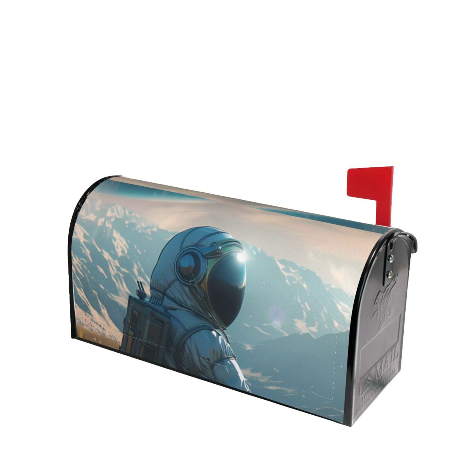 Fotbe Astronaut Contemplating Planet Mailbox Covers Post Letter Box ...