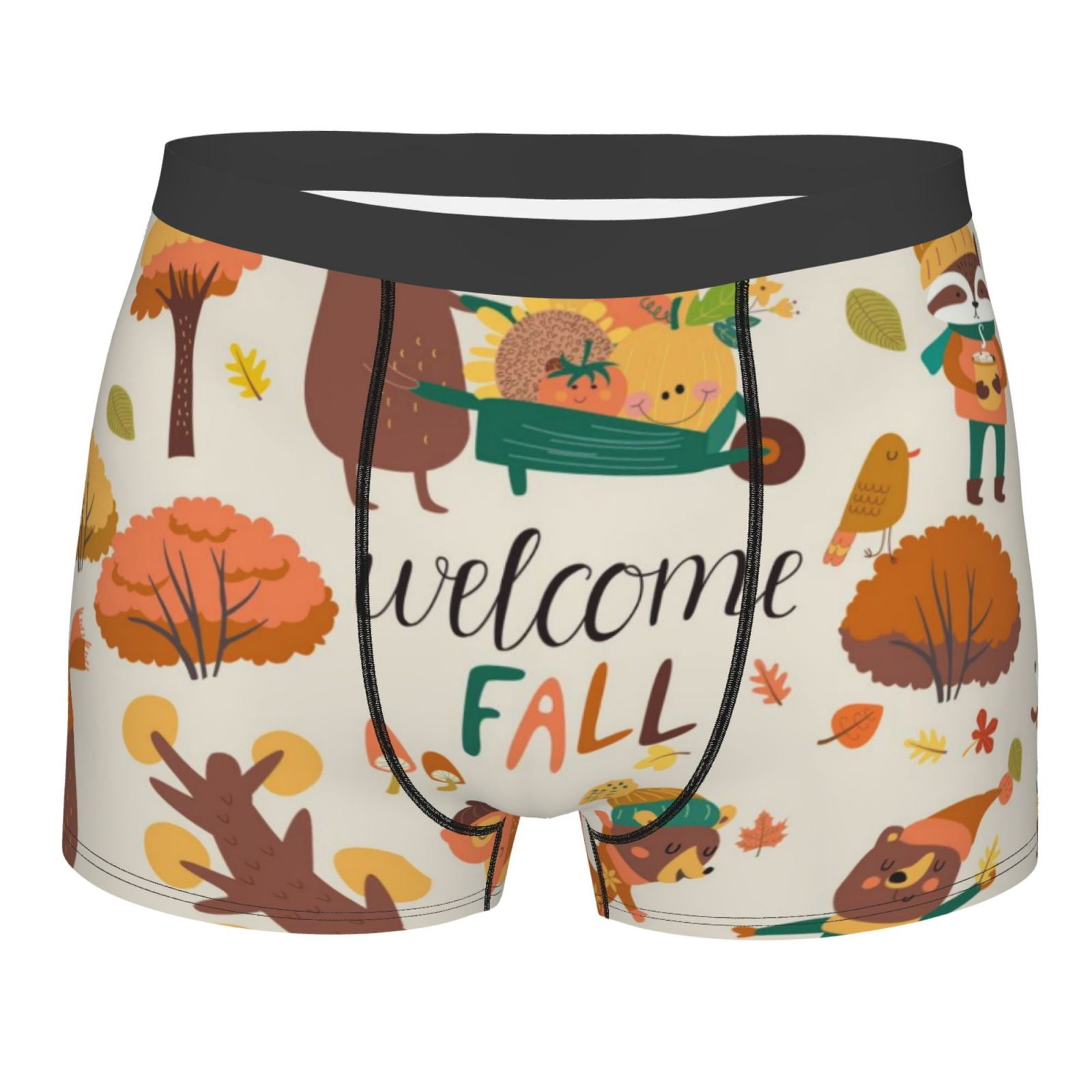 Fotbe Autumn In The Forest Welcome Fall Men’s Total Support Pouch Boxer ...