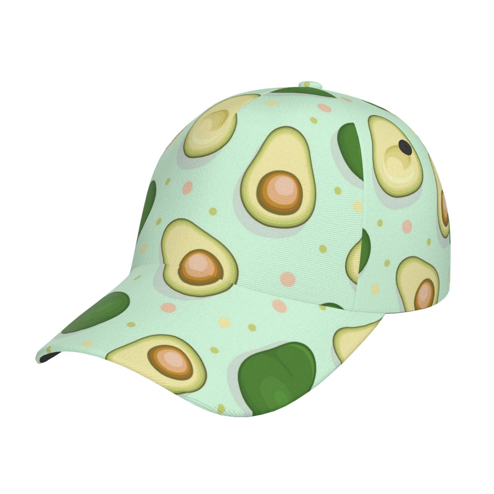 Fotbe Avocado Baseball Cap, Avocado Print Dad Hat,Outdoor Hat ...