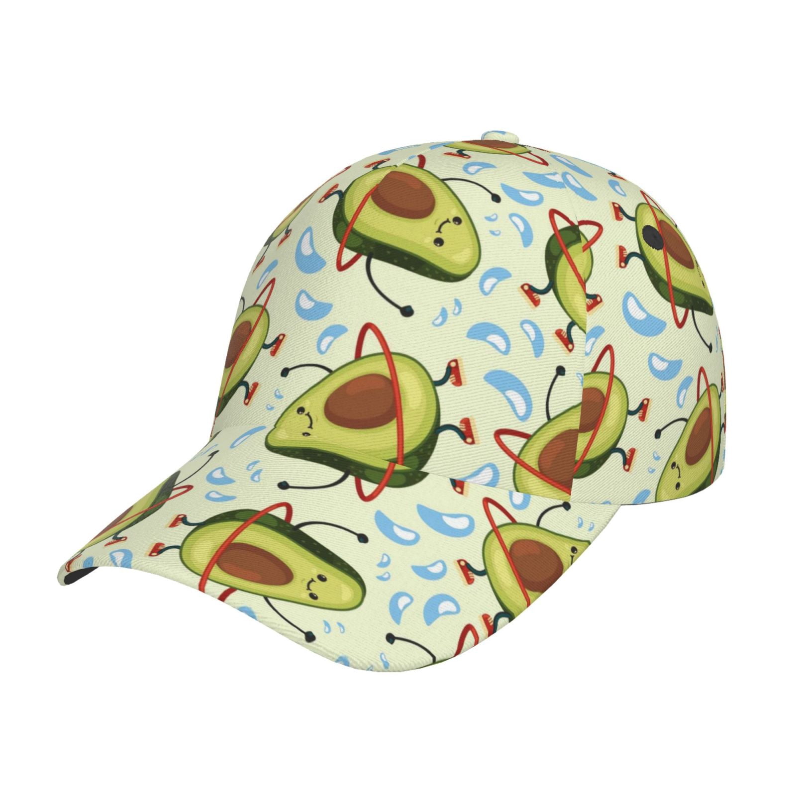 Fotbe Avocado Doing Sport Baseball Cap, Avocado Doing Sport Print Dad ...