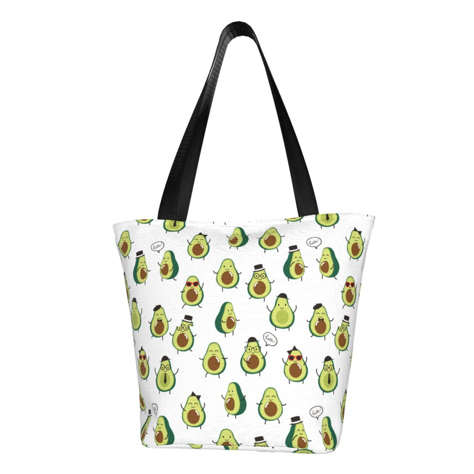 Fotbe Avocado Friends Pattern Beach Tote,Shoulder Handbag,Spacious Tote ...