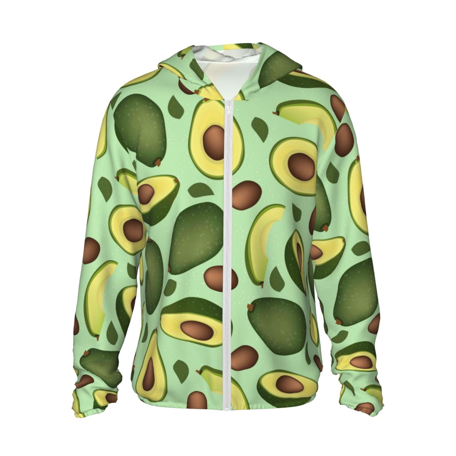 Fotbe Avocado With Seeds Men's Women's UPF 50+ Sun Protection Jacket ...