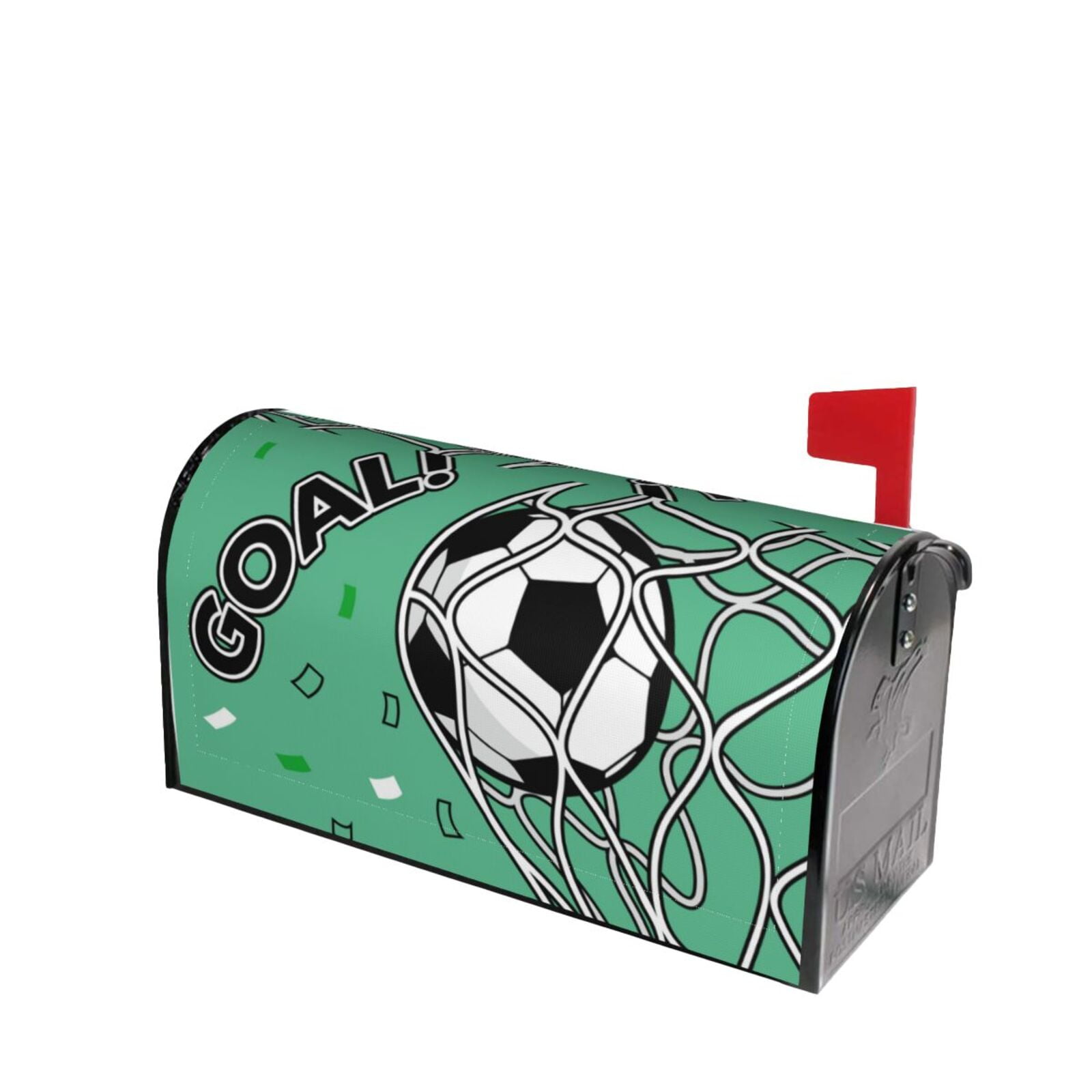 Fotbe BALL INSIDE THE NET GOAL Mailbox Covers Post Letter Box Cover ...