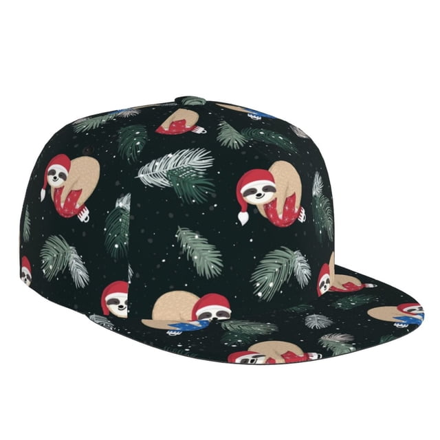 Fotbe Baby Sloths Sleeping Flat Bill Visor Cap Classic Snapback Hat ...