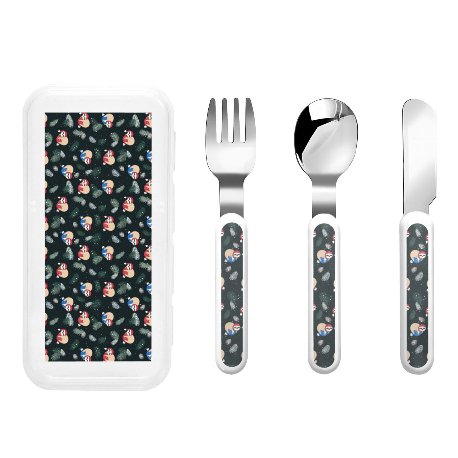 Fotbe Baby Sloths for Stainless Steel Kids Silverware Set - Child and ...