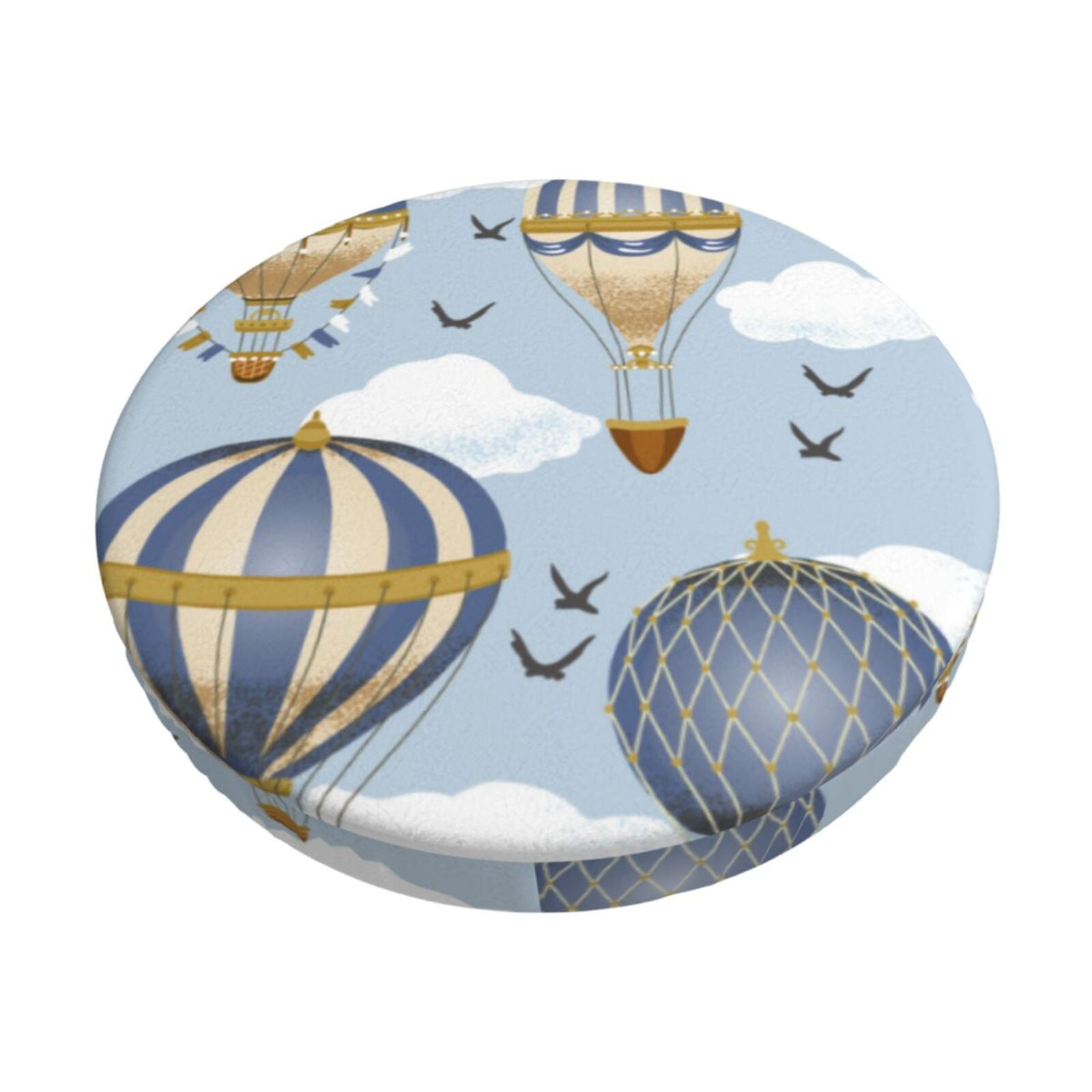 Fotbe Balloon Vintage Stool Covers Round,Waterproof Round Bar Stool ...