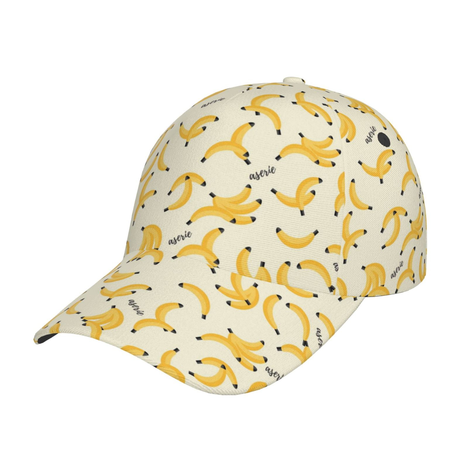 Fotbe Banana Baseball Cap, Banana Print Dad Hat,Outdoor Hat,Adjustable ...