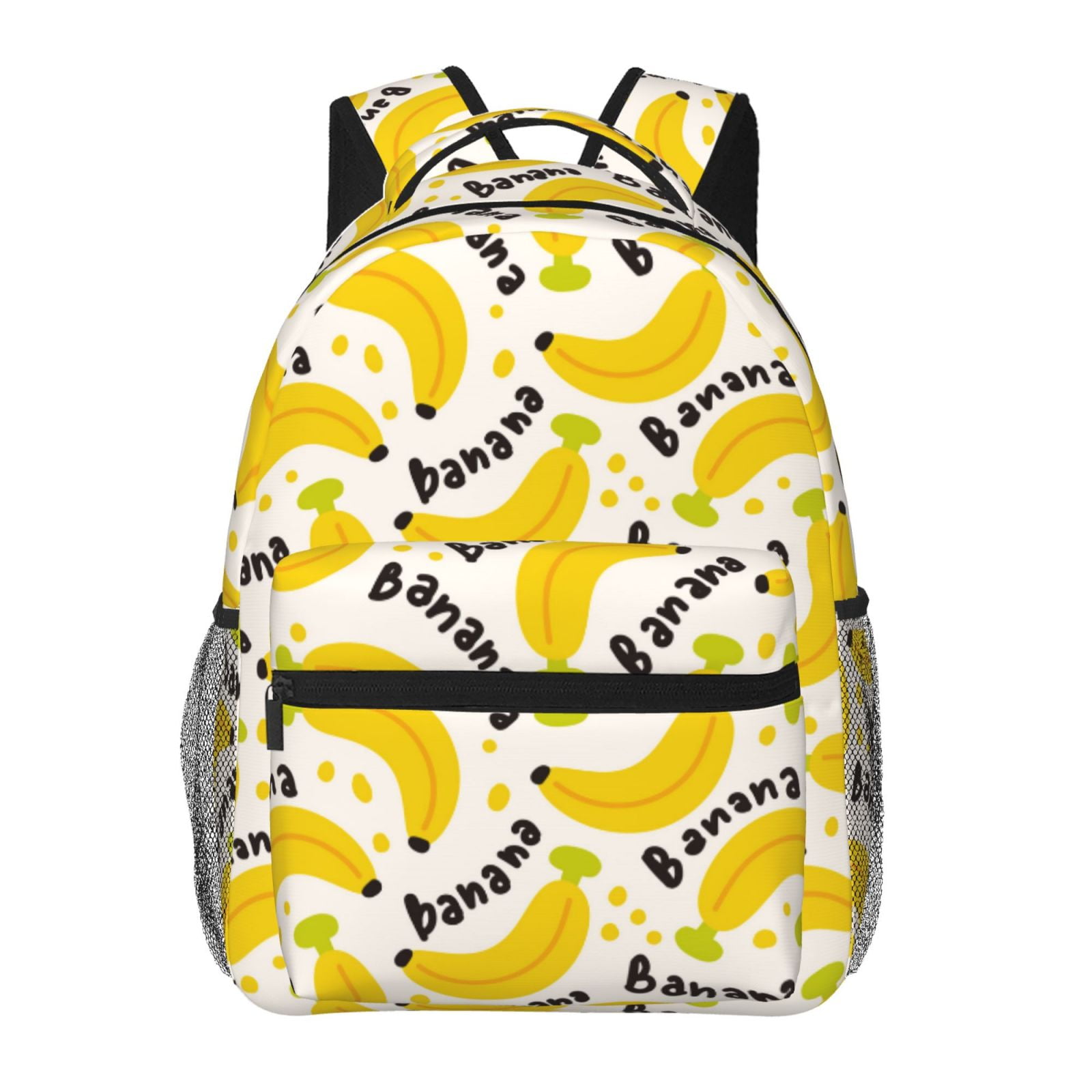 Fotbe Banana Fruit Pattern Casual Backpack for School, Travel, and ...