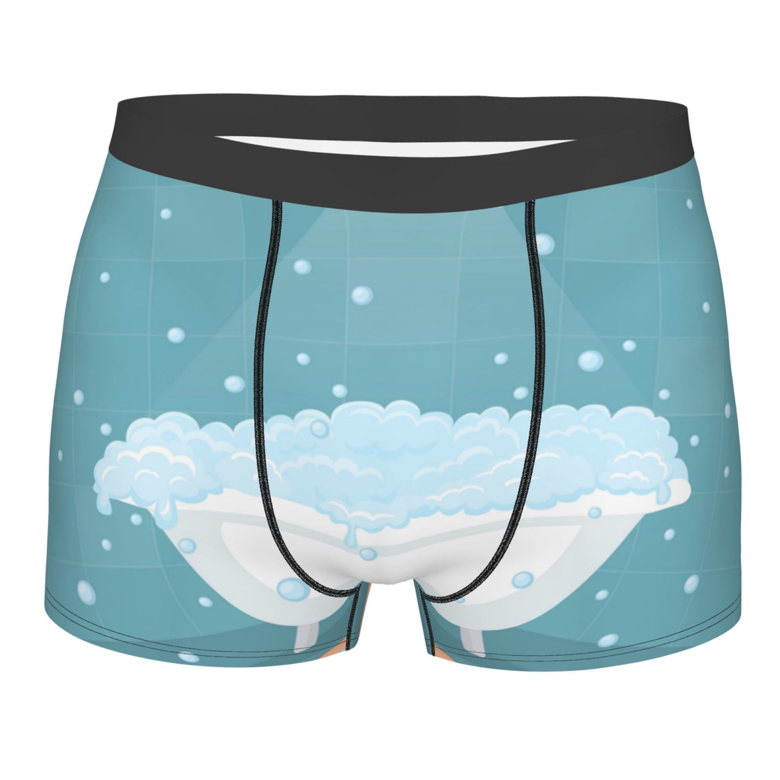 Fotbe Bathtub with Soap Bubbles Men’s Total Support Pouch Boxer Briefs ...